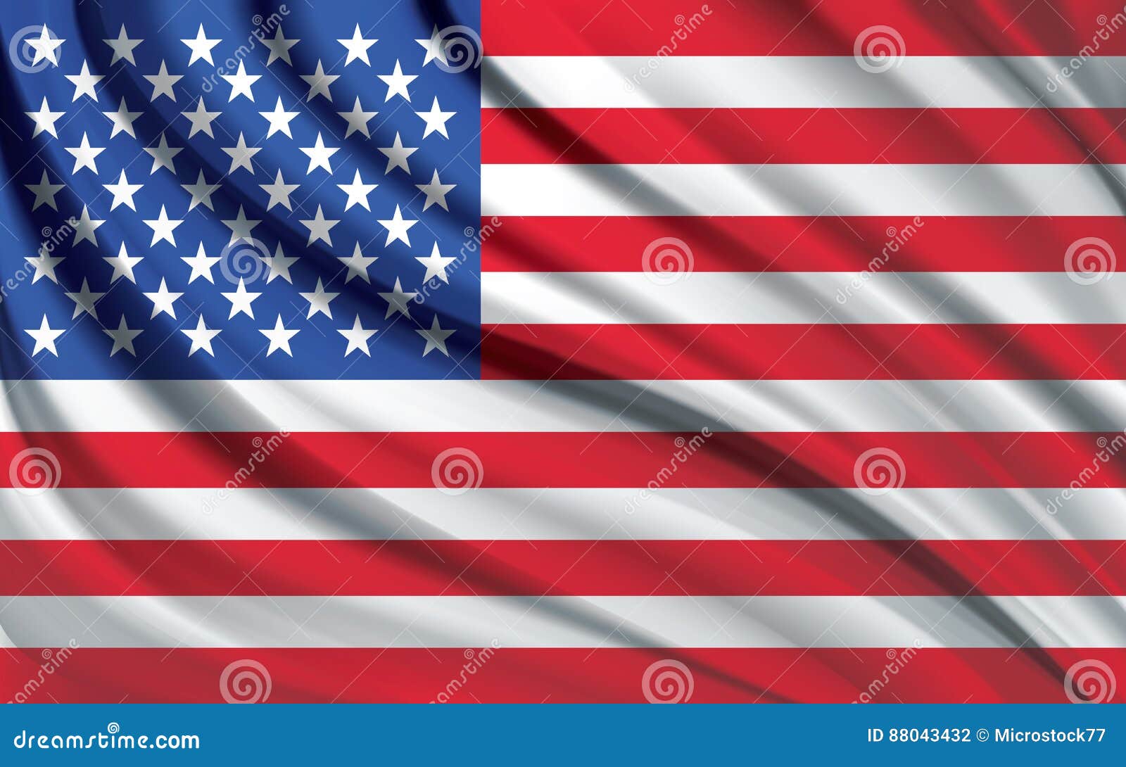 American flag real effect stock vector. Illustration of banner - 88043432
