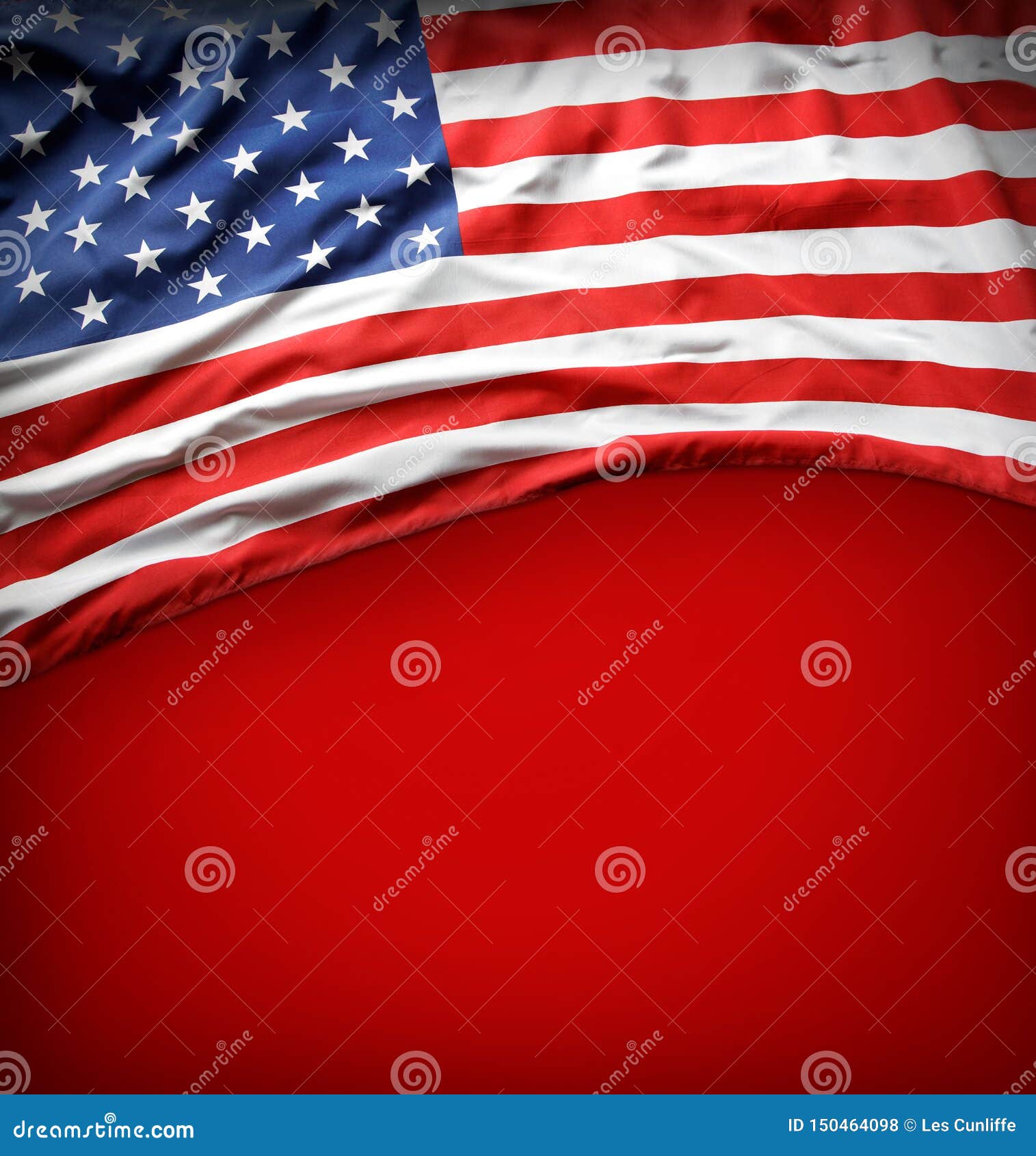 American flag on red stock photo. Image of democracy - 150464098