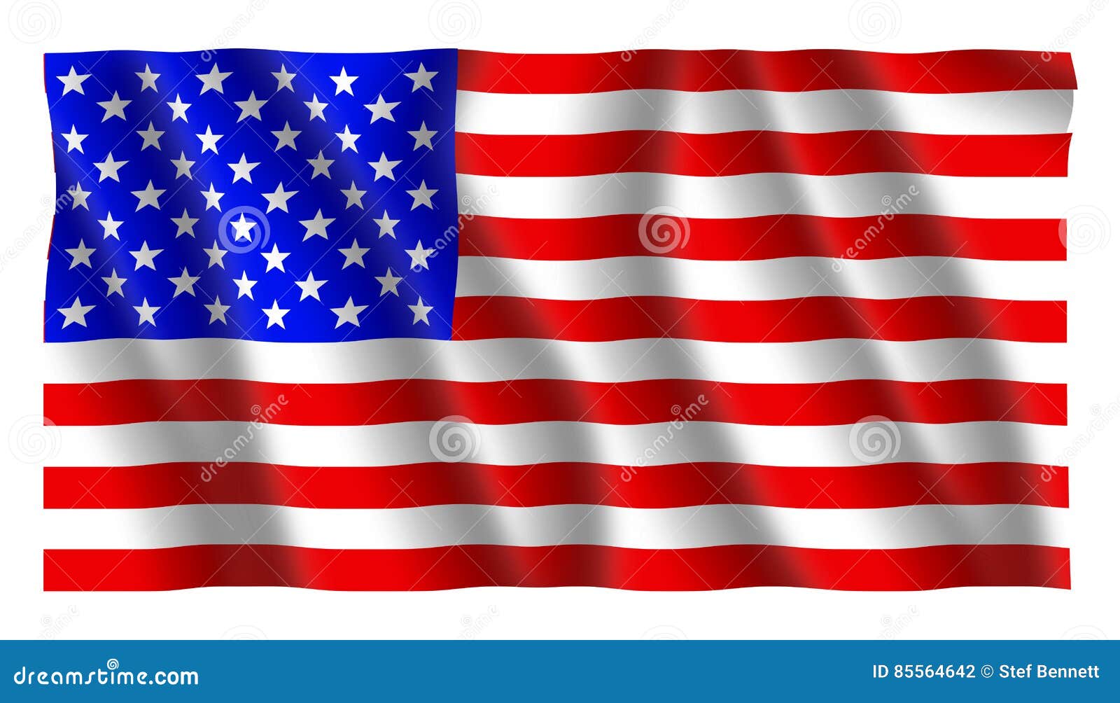 American Flag stock illustration. Illustration of patriotism - 85564642
