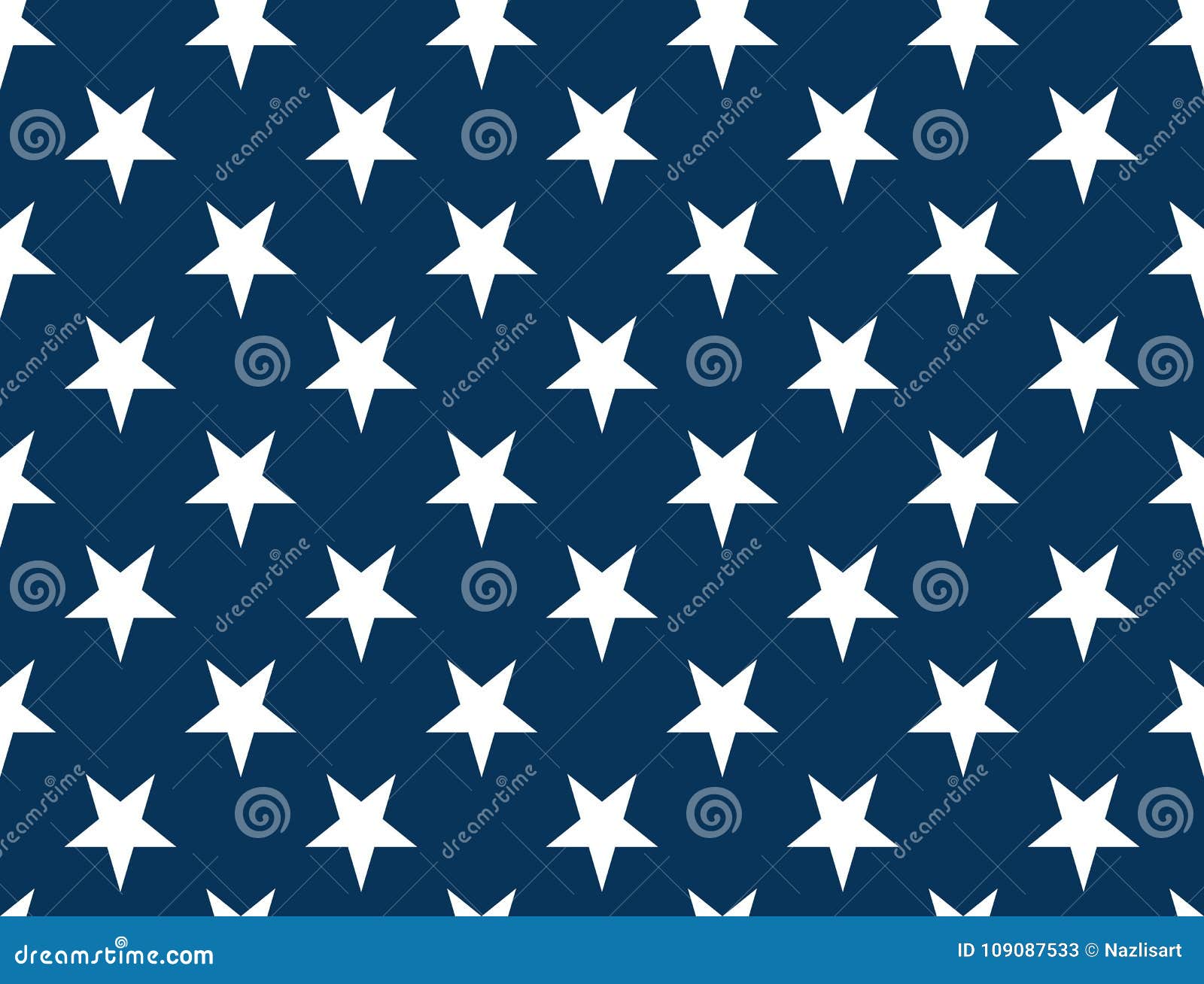 American Flag Stars - Seamless Pattern Non Textured Stock Vector ...