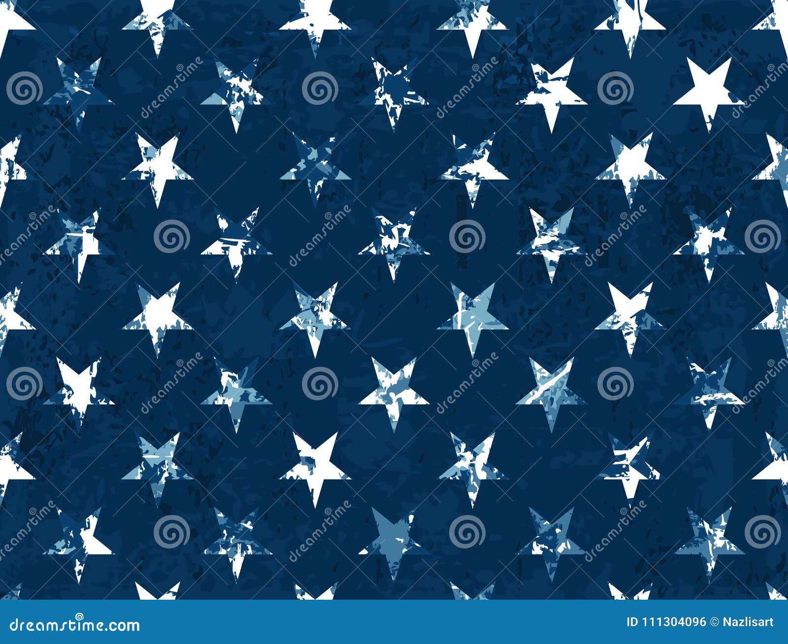 American Flag Stars - Seamless Pattern Textured Stock Vector ...