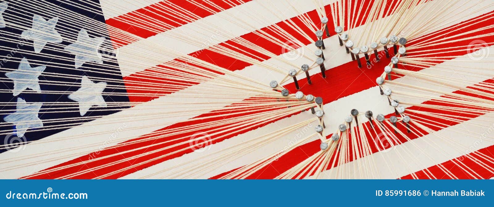 American Flag String Art stock illustration. Illustration of patriotic ...