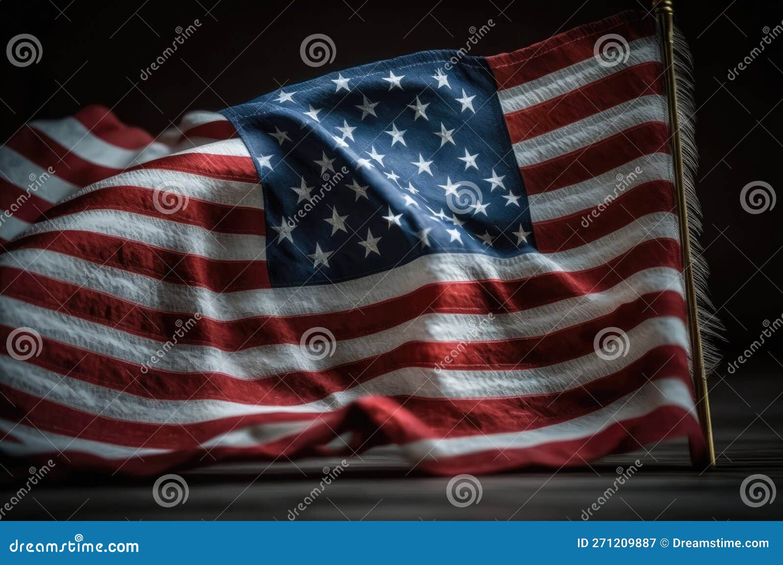 American Flag on a Subtle Soft Background Stock Illustration ...