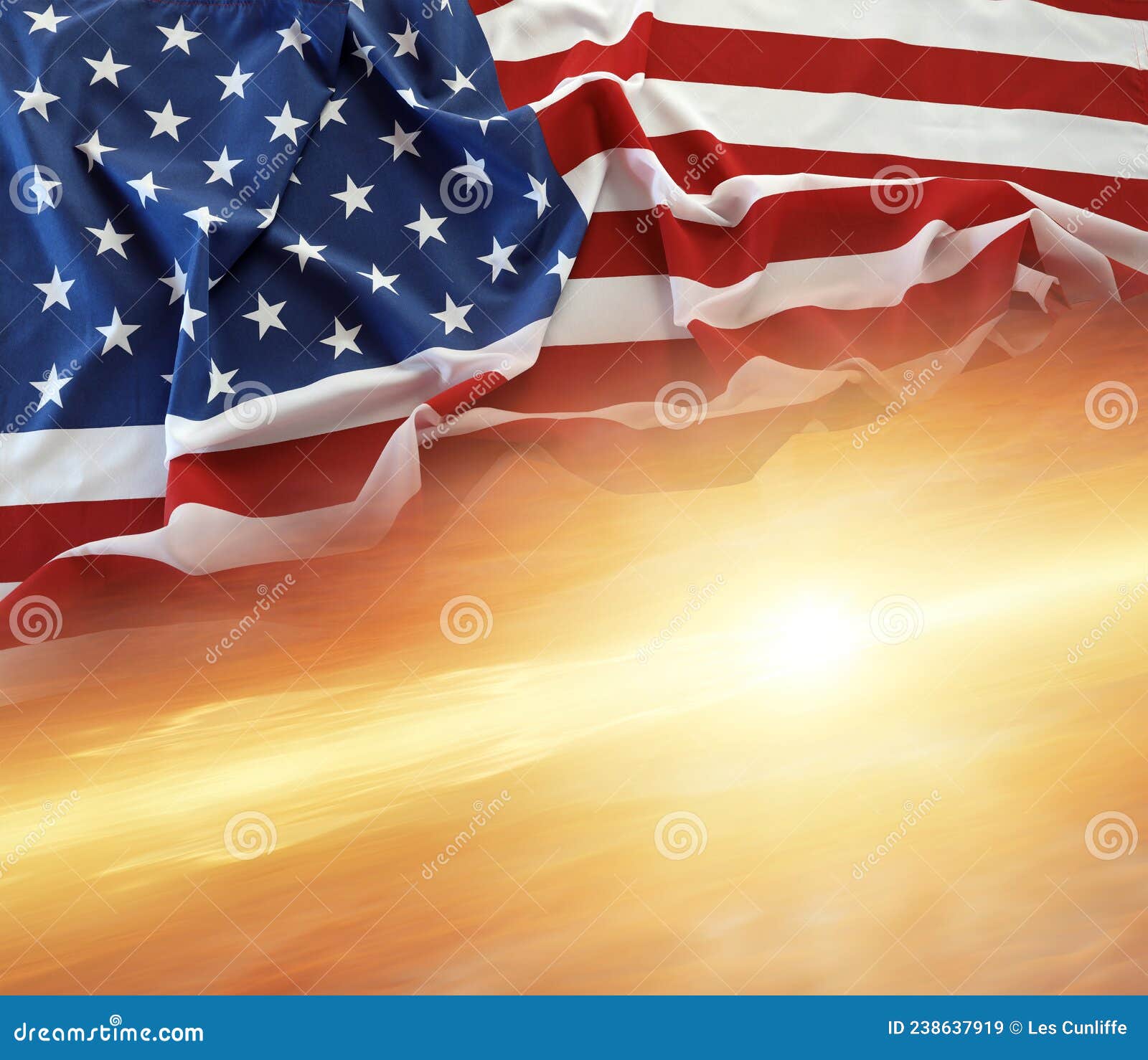 U.S.flag and sky stock image. Image of freedom, bright - 238637919