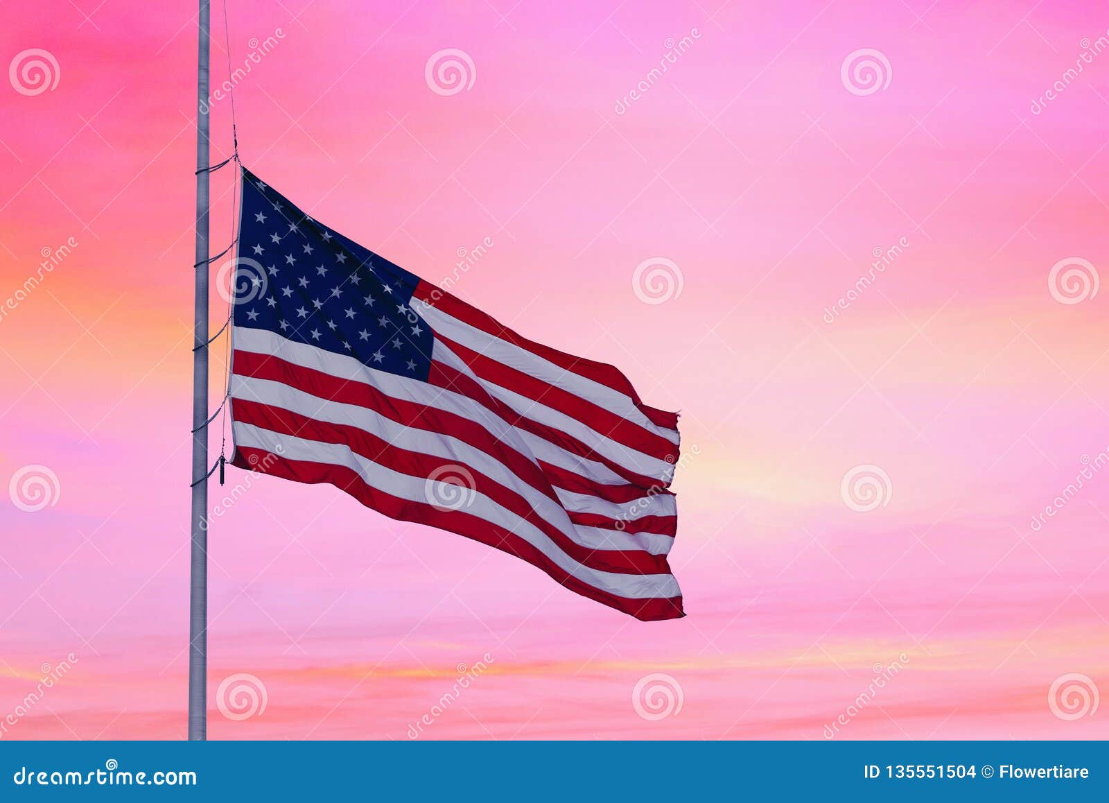 Sunset Flag Royalty-Free Stock Image | CartoonDealer.com #32723404