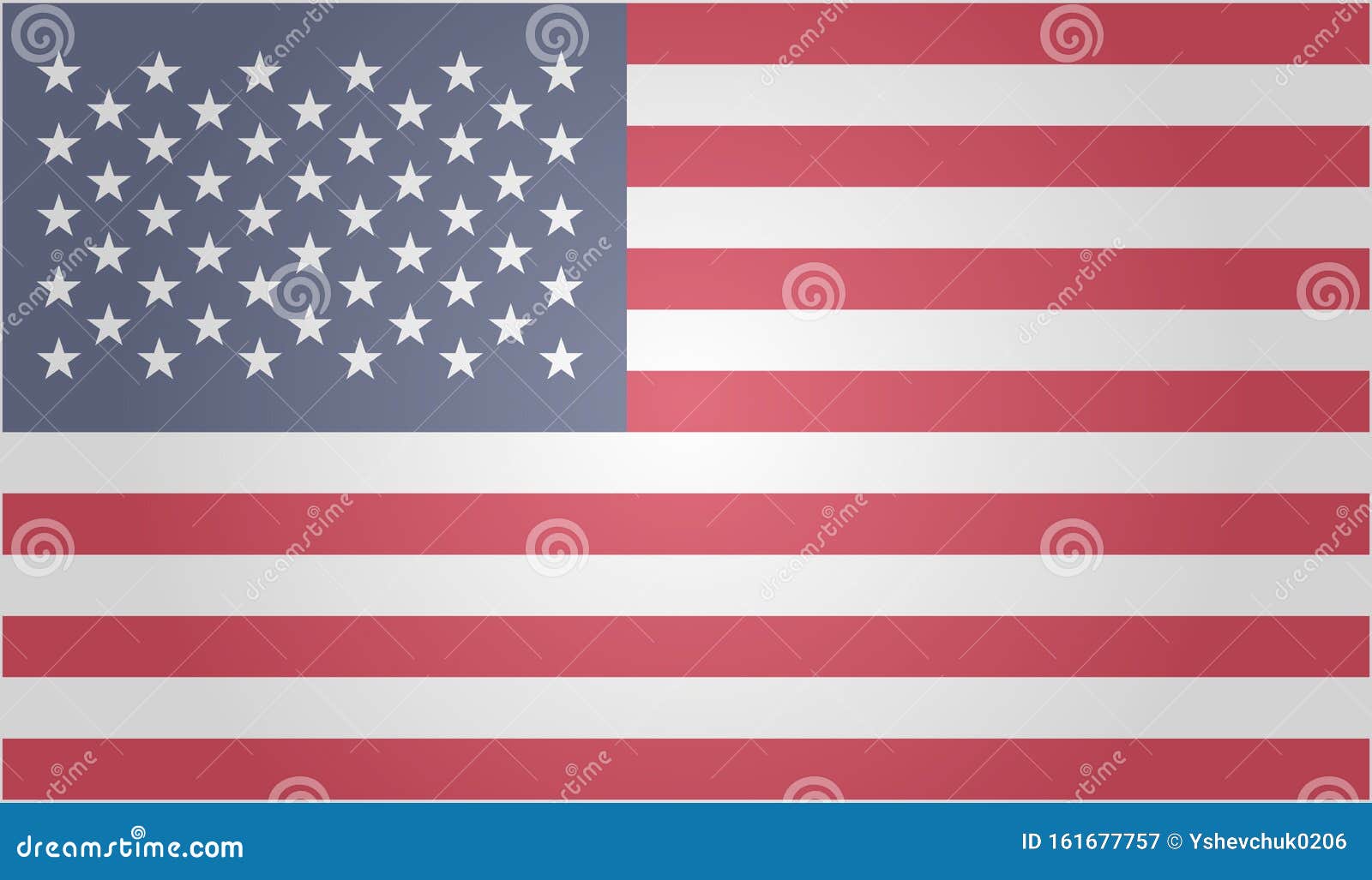 American Flag. Symbol of USA. Vector Illustration Stock Vector ...