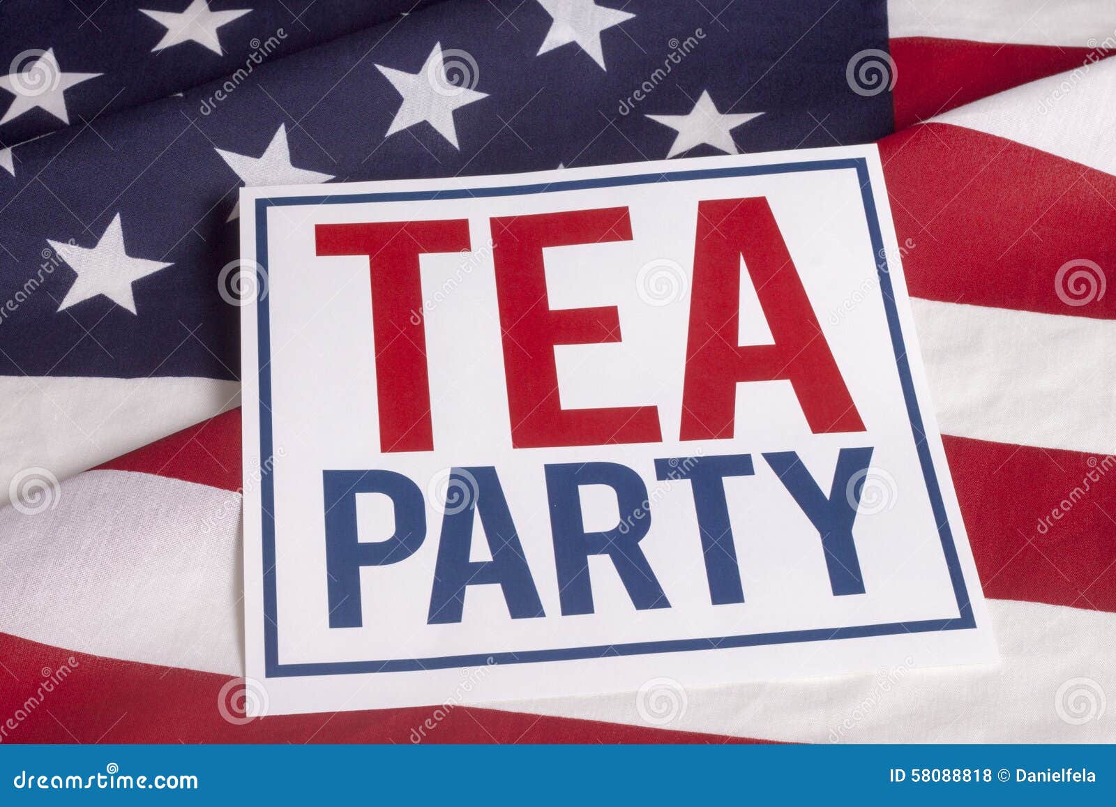 American Flag - Tea Party stock photo. Image of flag - 58088818