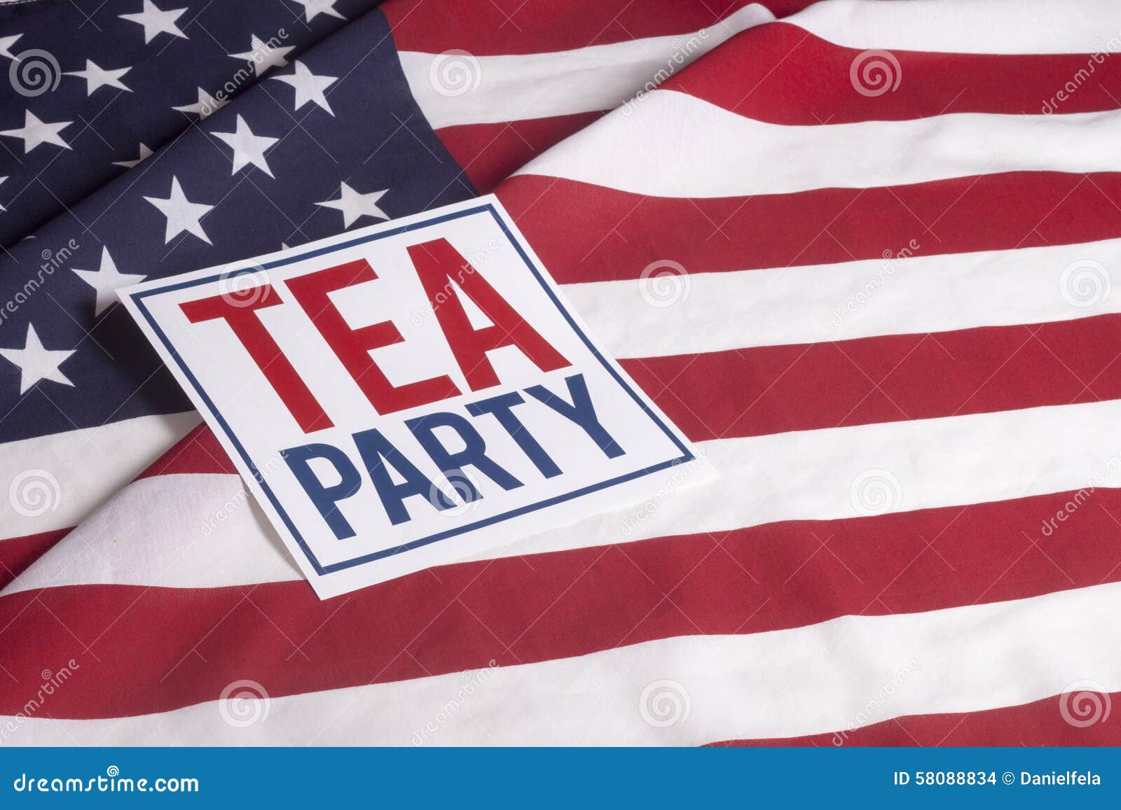 American Flag - Tea Party stock photo. Image of national - 58088834