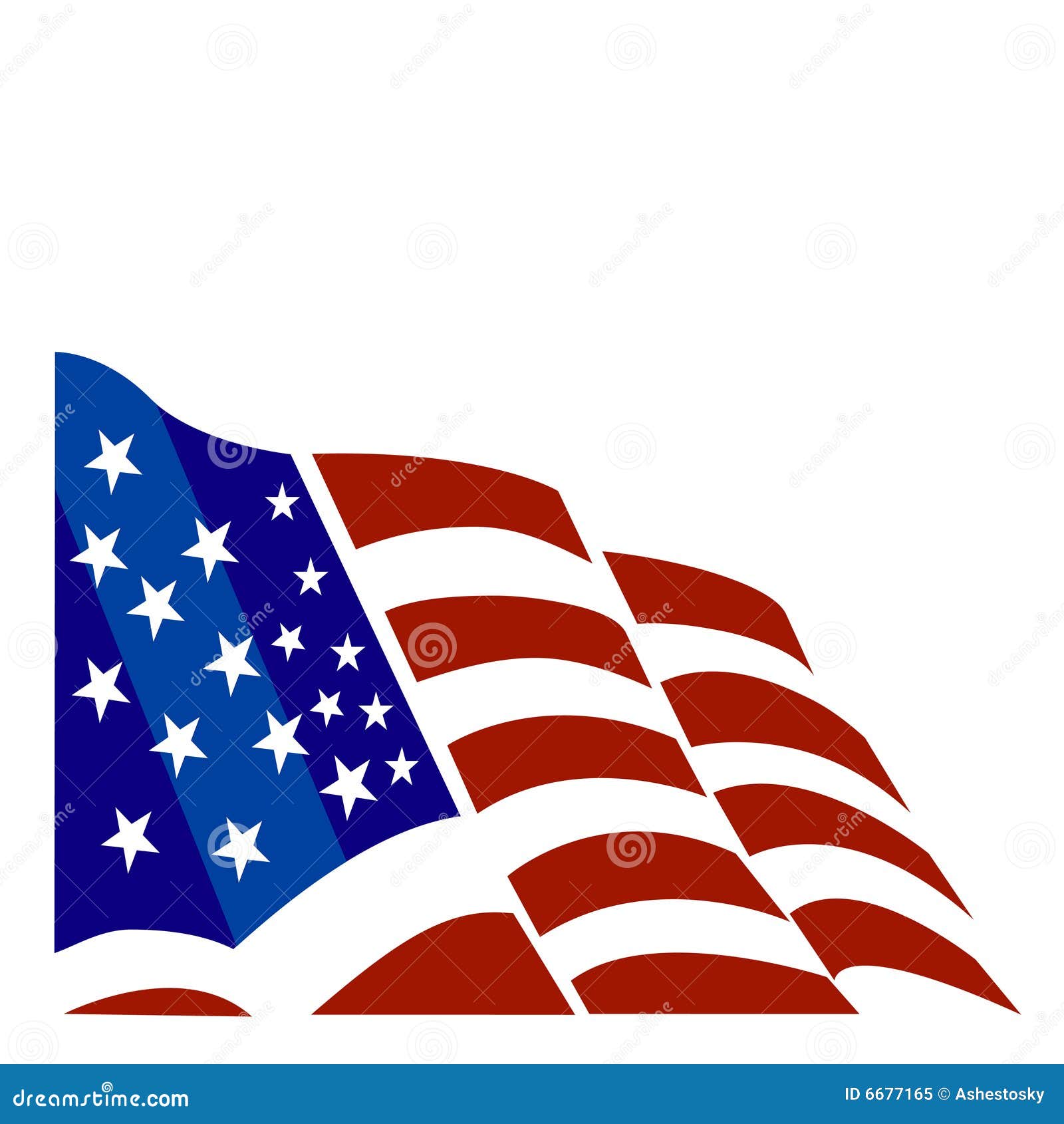 American flag vector stock vector. Illustration of washington - 6677165