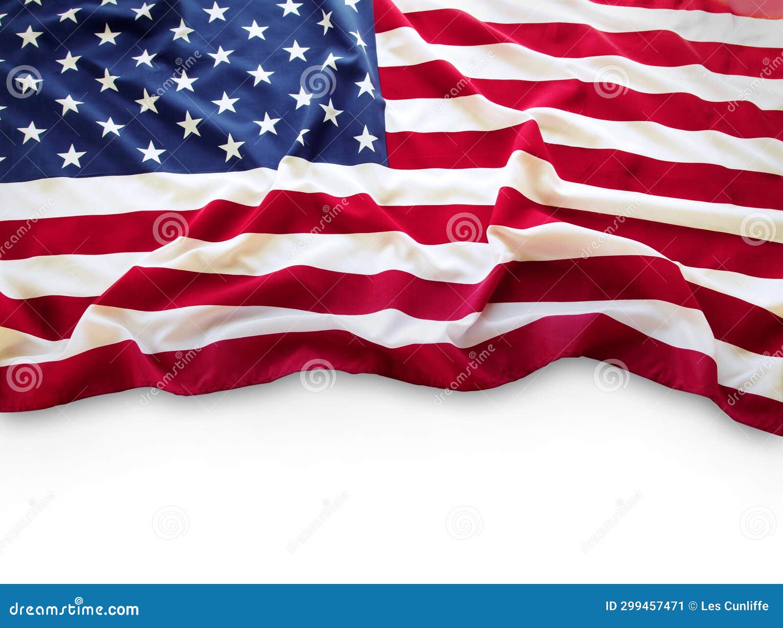 American flag on white stock image. Image of flag, america - 299457471