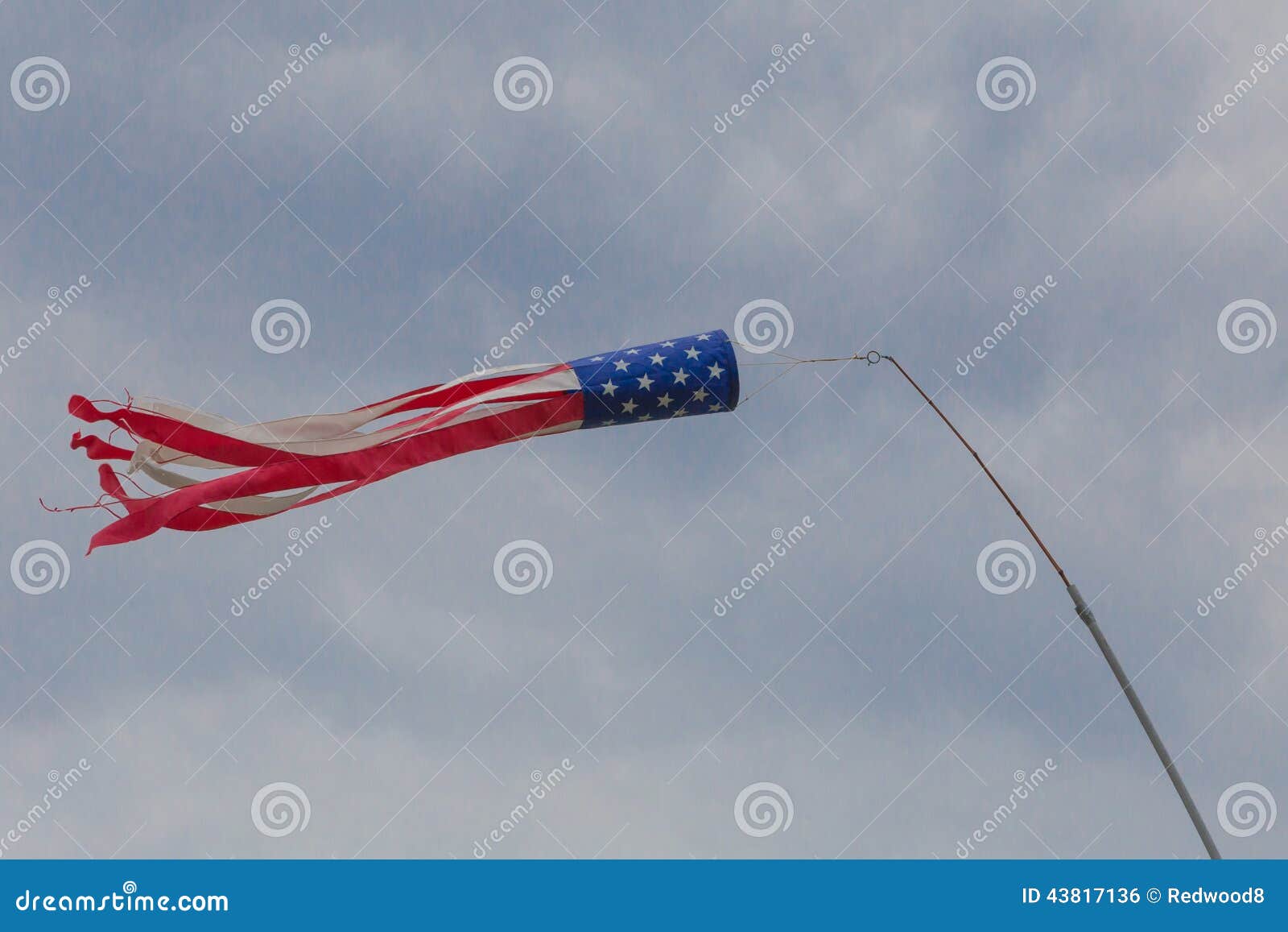 American Flag Windsock stock photo. Image of southerly - 43817136