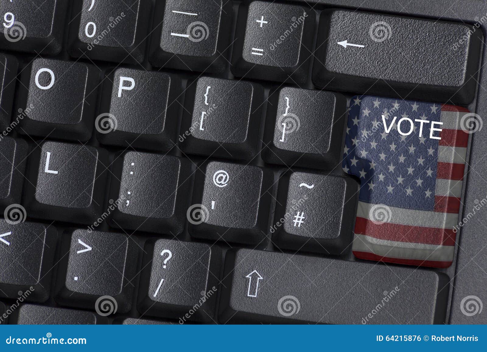 An American Flagged VOTE Key on a Computer Keyboard Stock Photo - Image ...