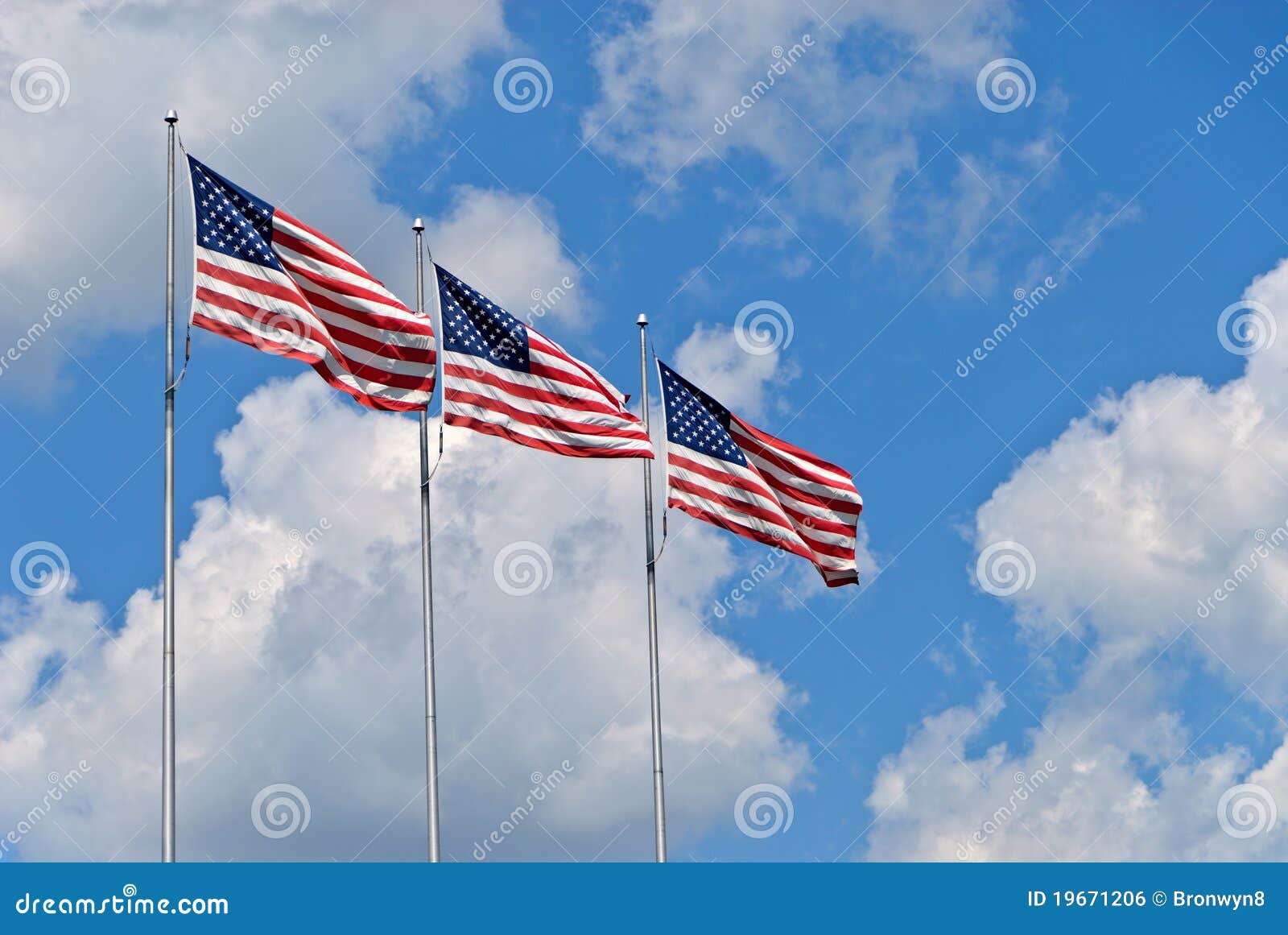 American Flags stock photo. Image of united, tall, horizontal - 19671206