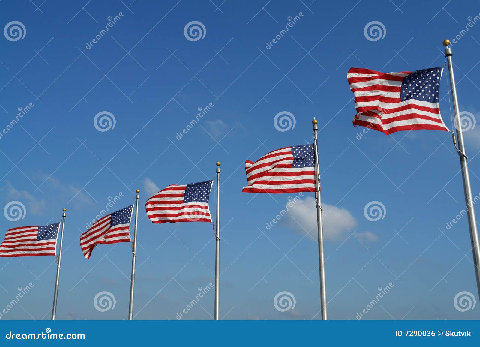 American Flags stock photo. Image of flagstaff, symbol - 7290036