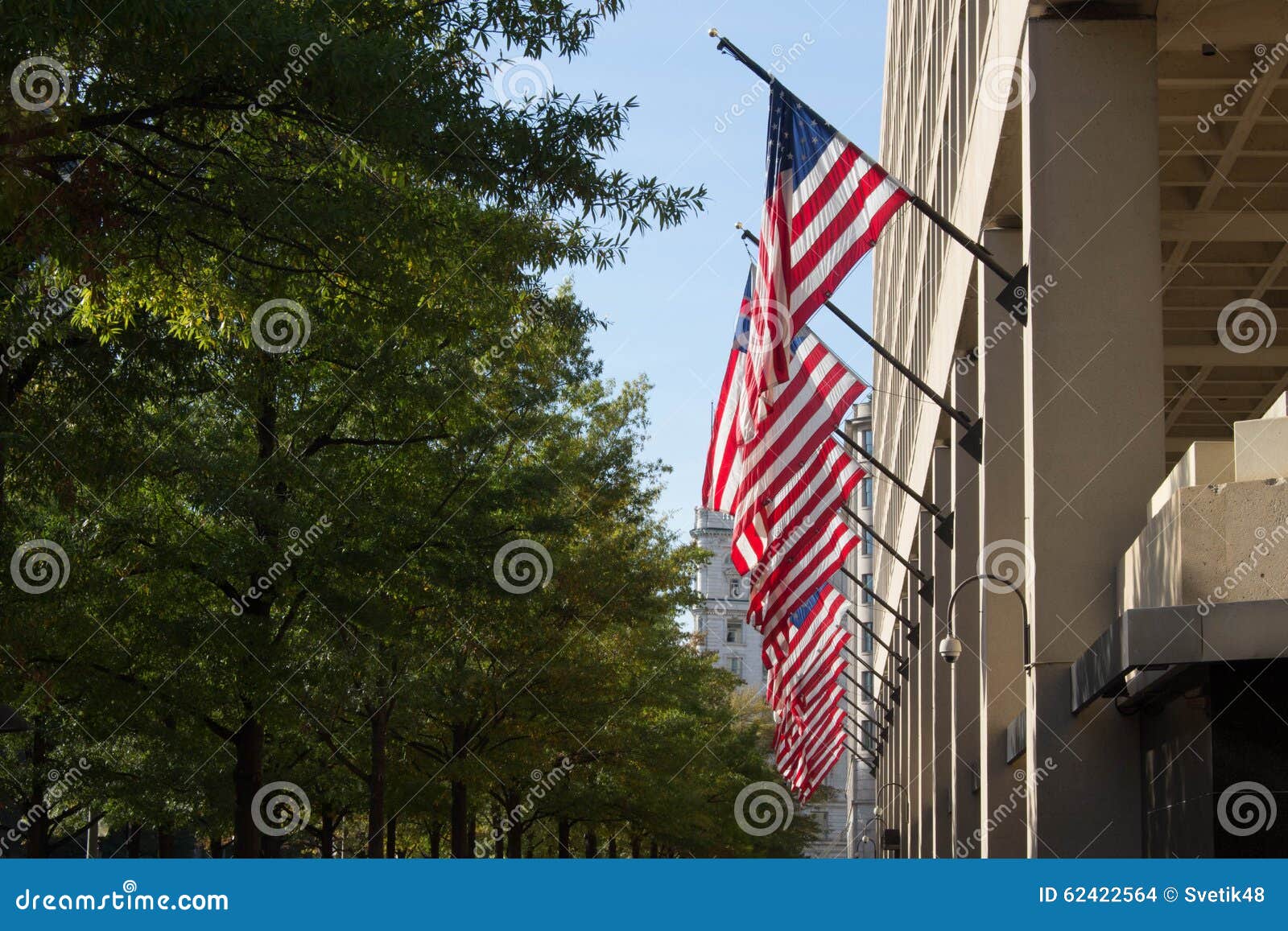 American Flags stock photo. Image of laws, america, headquarters - 62422564