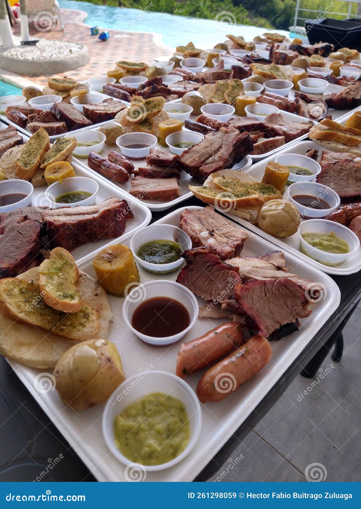 American Food, Steak and Arepa Stock Image - Image of steak, american ...