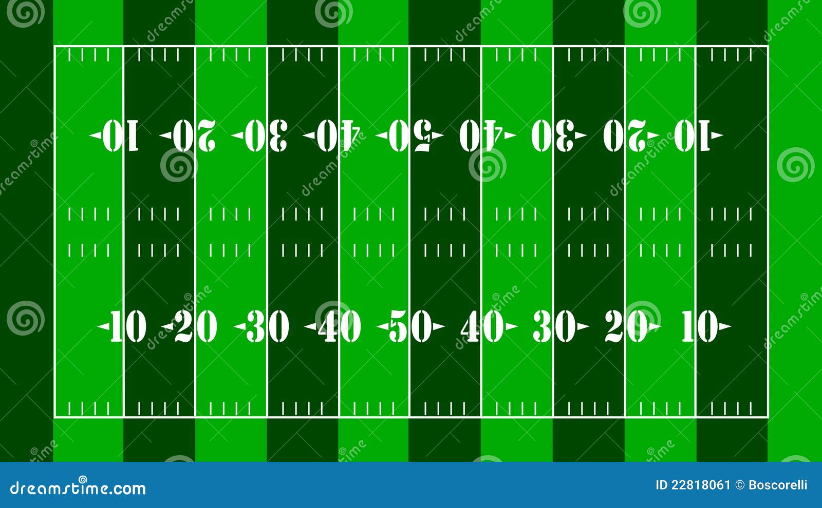 American Football Field Clean Design Stock Illustration - Illustration ...