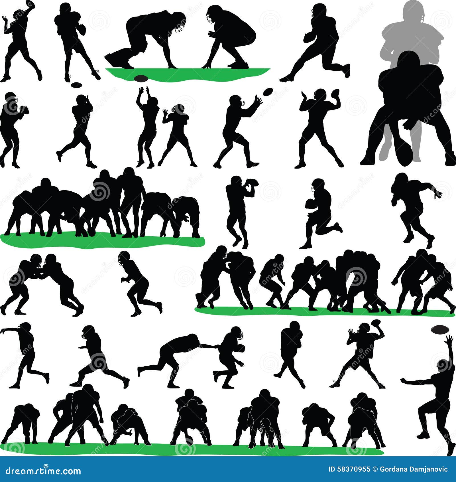 Tackling Poses Stock Illustrations – 7 Tackling Poses Stock ...