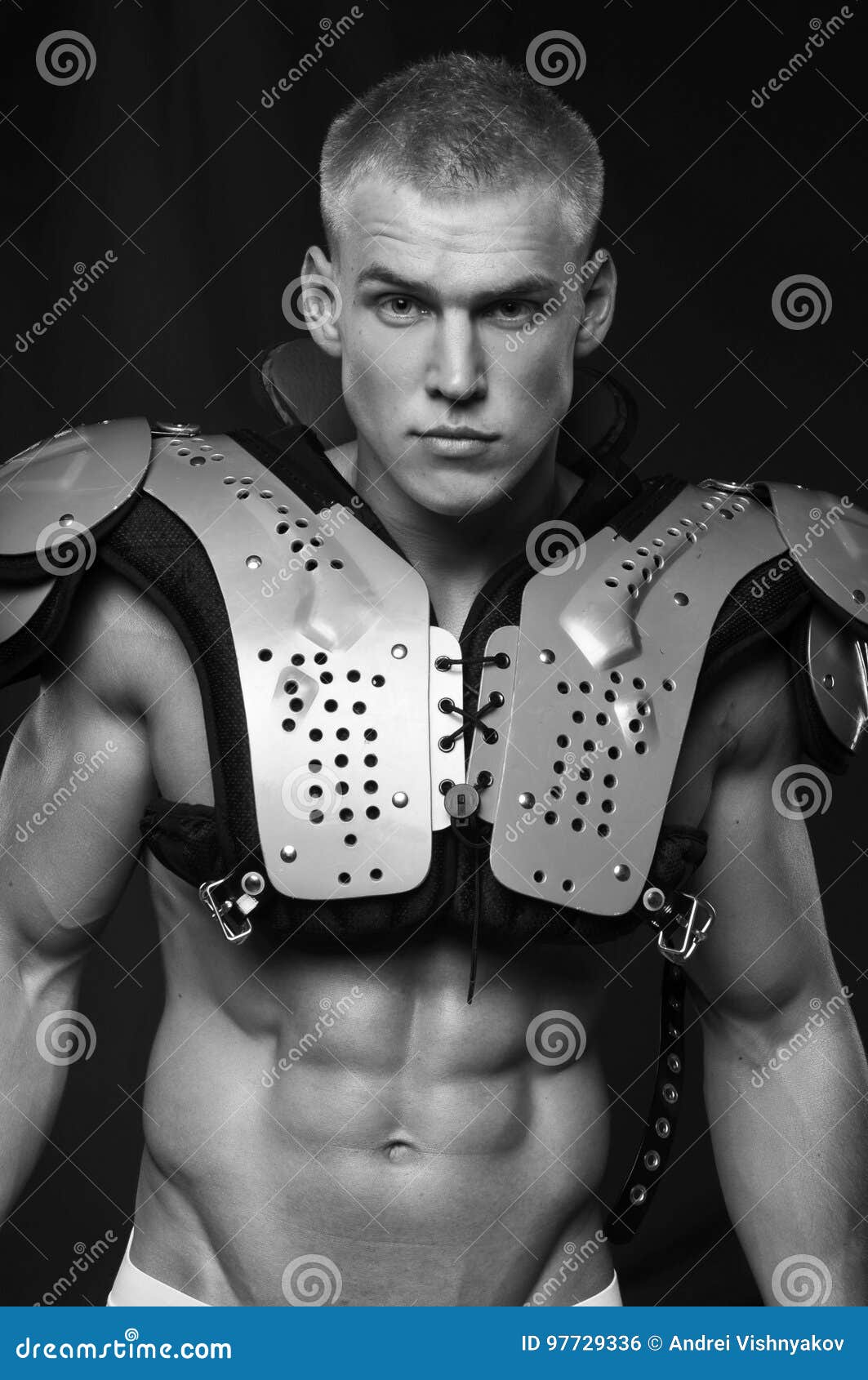 American football player stock photo. Image of strength - 97729336