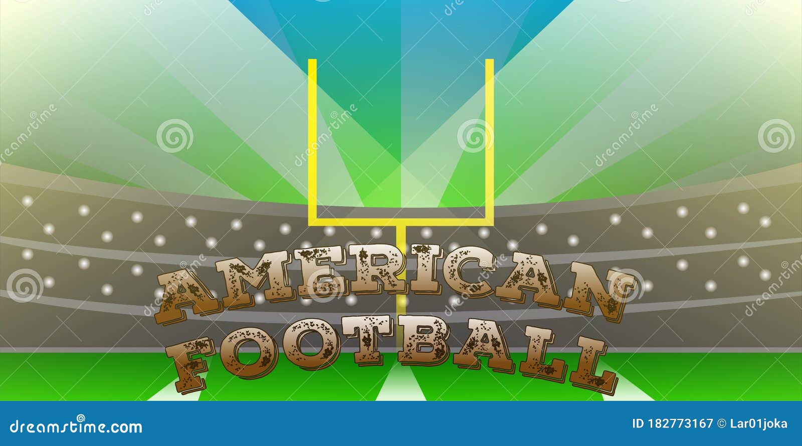 American football poster stock vector. Illustration of graphic - 182773167
