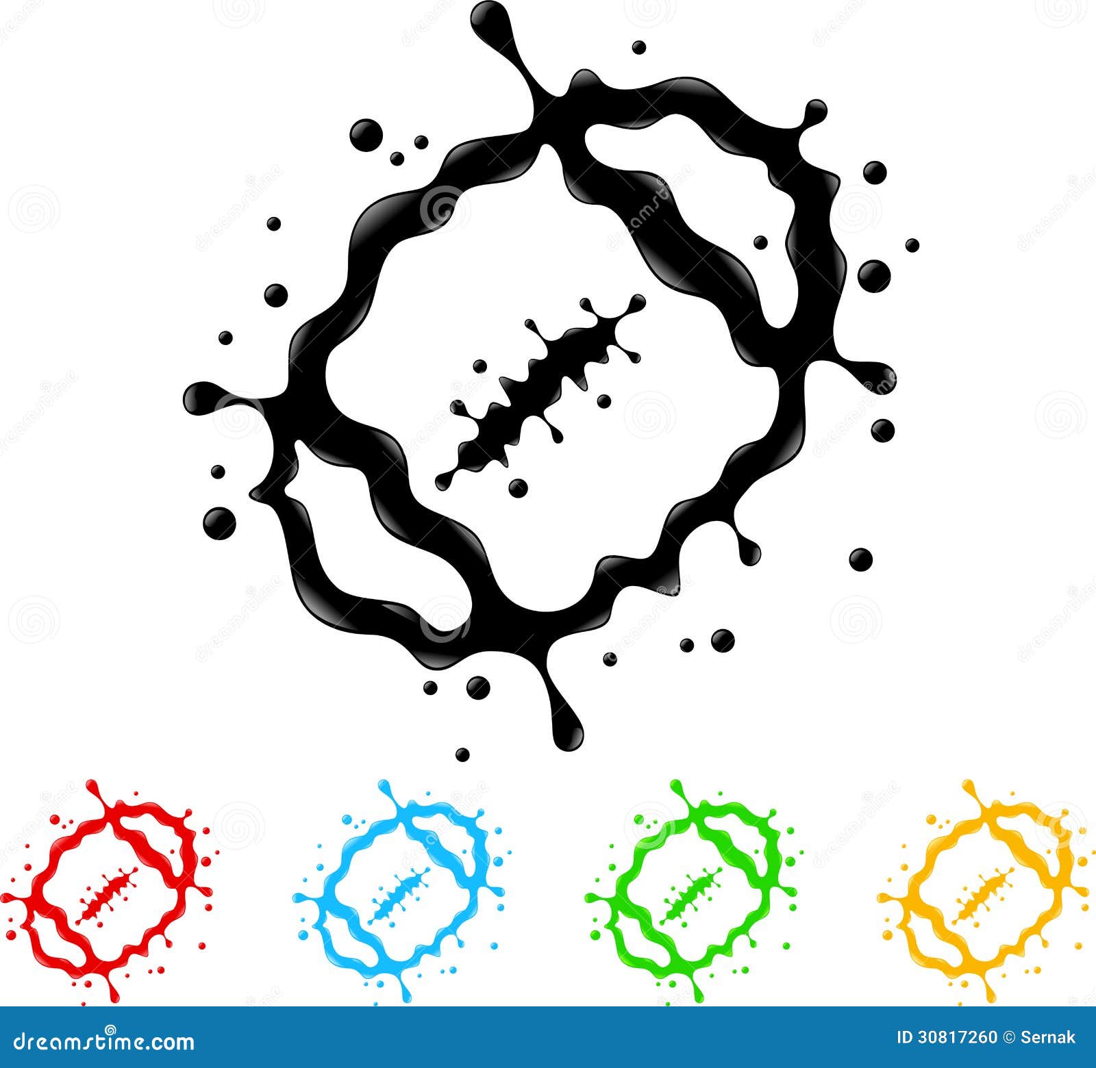 American football splat stock vector. Illustration of design - 30817260