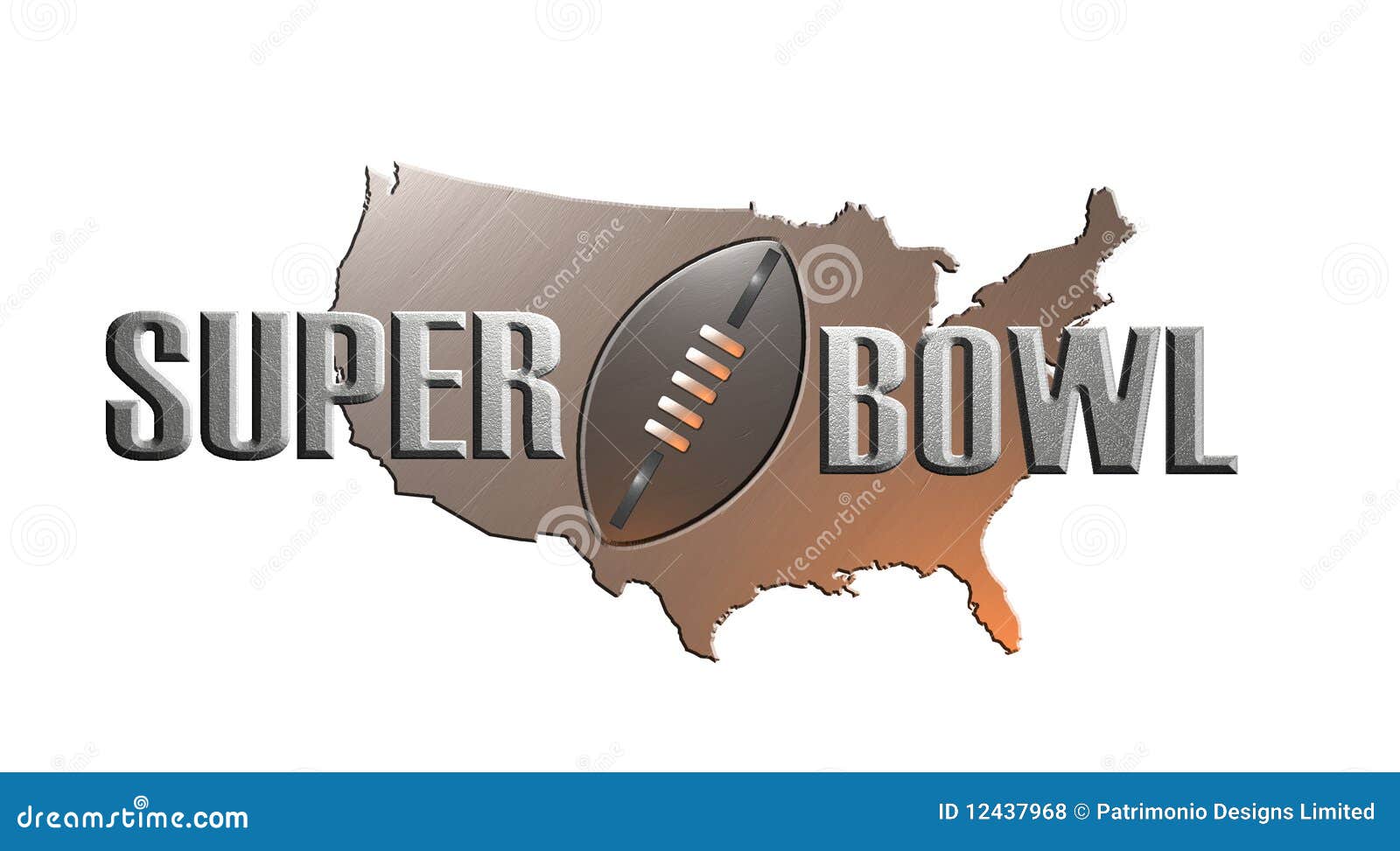American Football Super Bowl Map Editorial Stock Photo - Illustration ...