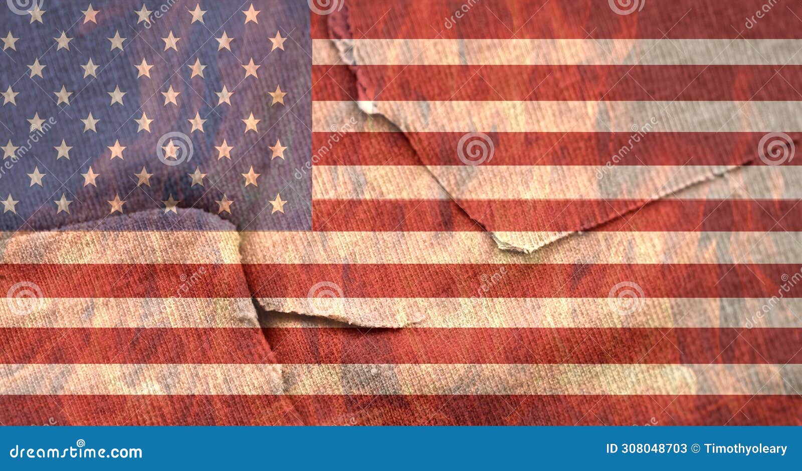 American Freedom and Core Values Destroyed As Symbolized with Torn Worn ...