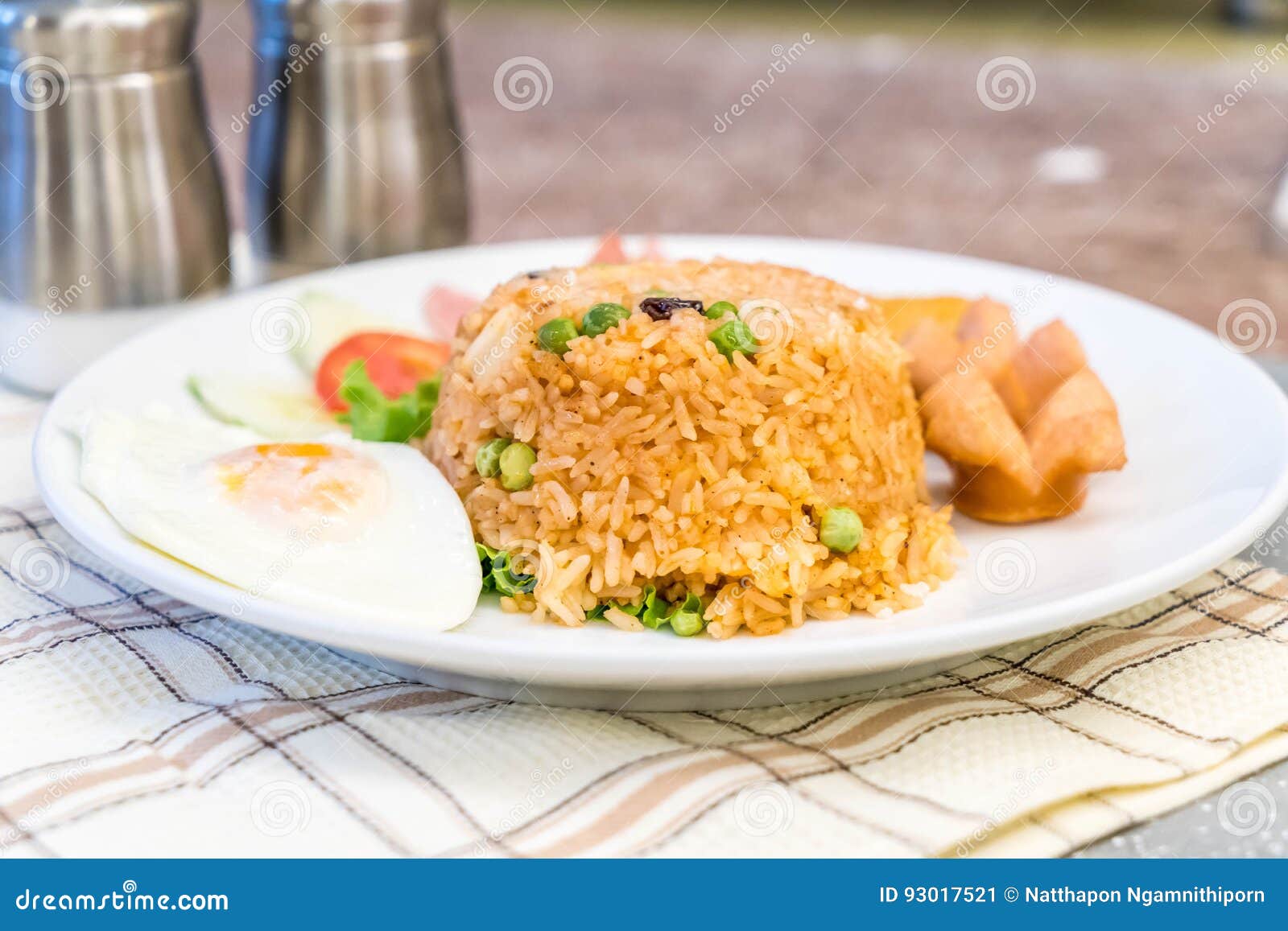 American fried rice stock image. Image of dinner, plate - 93017521