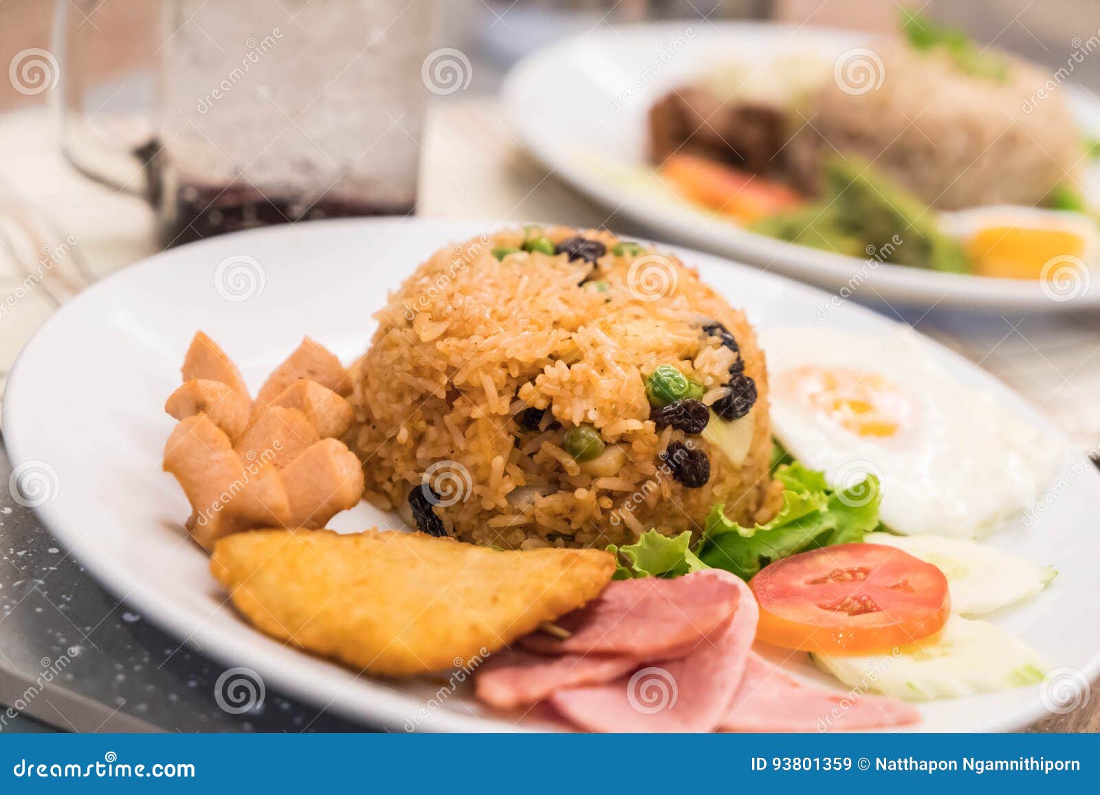 American fried rice stock image. Image of grain, food - 93801359