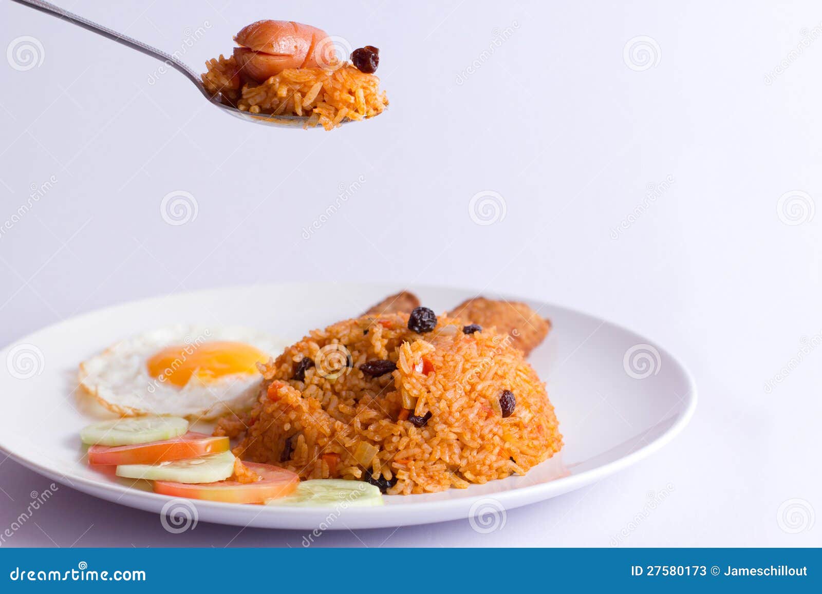 American Fried Rice Thai Food Stock Image - Image of thaifood, dish ...