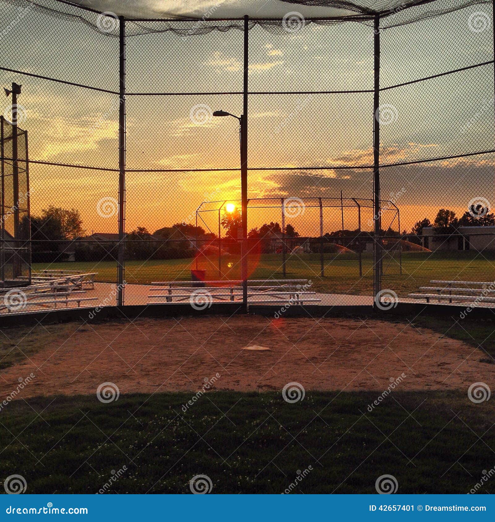 The American Game Baseball stock image. Image of sunset - 42657401
