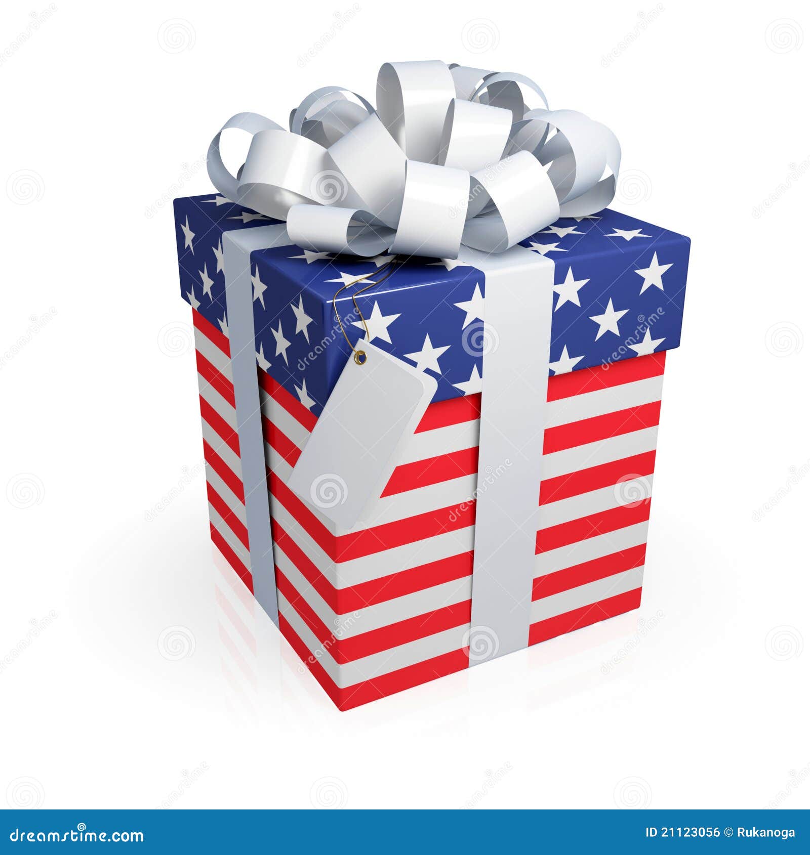 American gift box. stock illustration. Illustration of official - 21123056