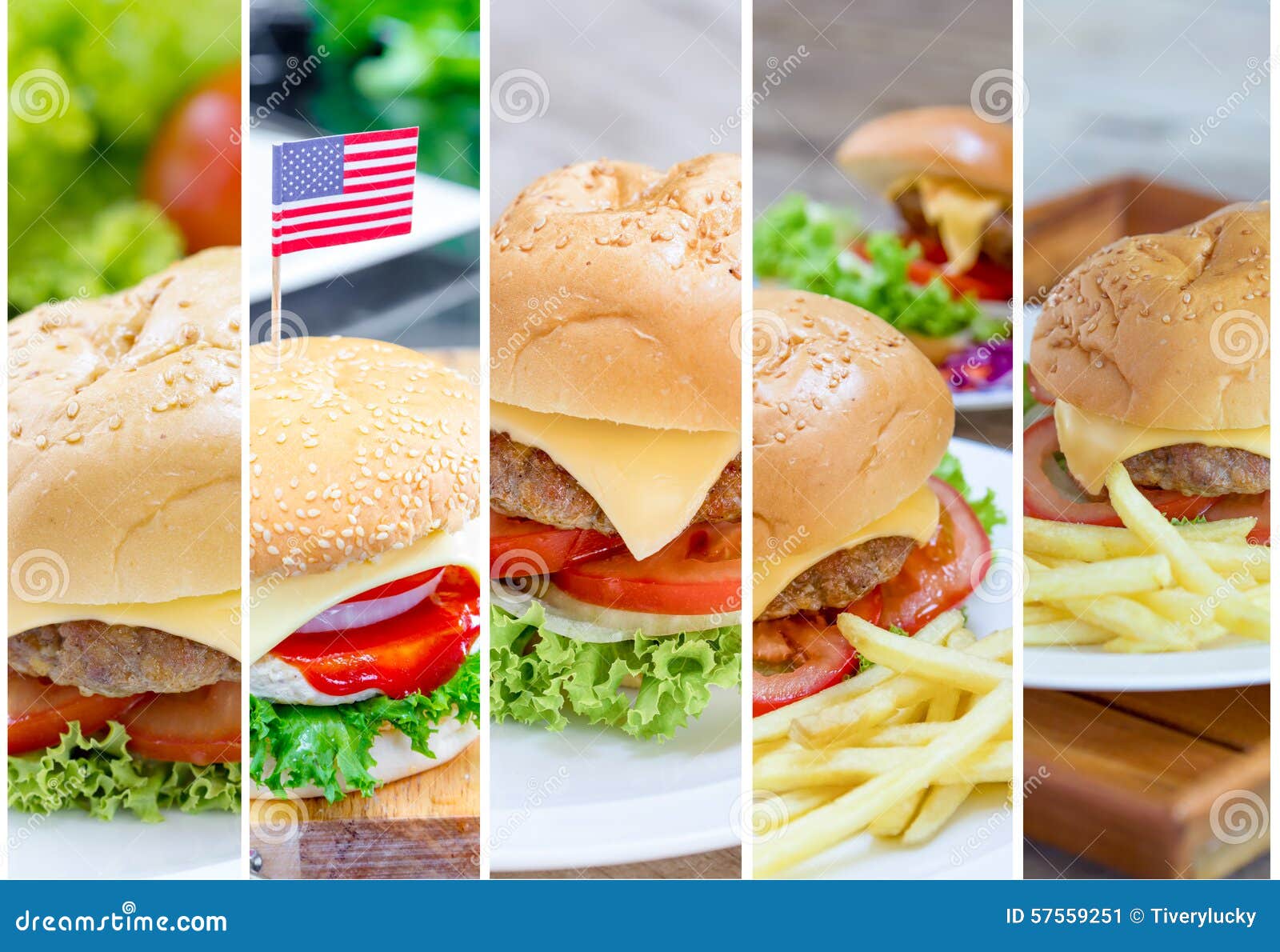 American hamburger style stock image. Image of fresh - 57559251