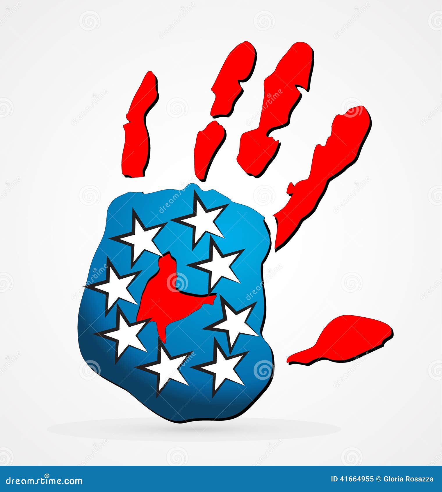 American hand logo vector stock vector. Illustration of expression ...