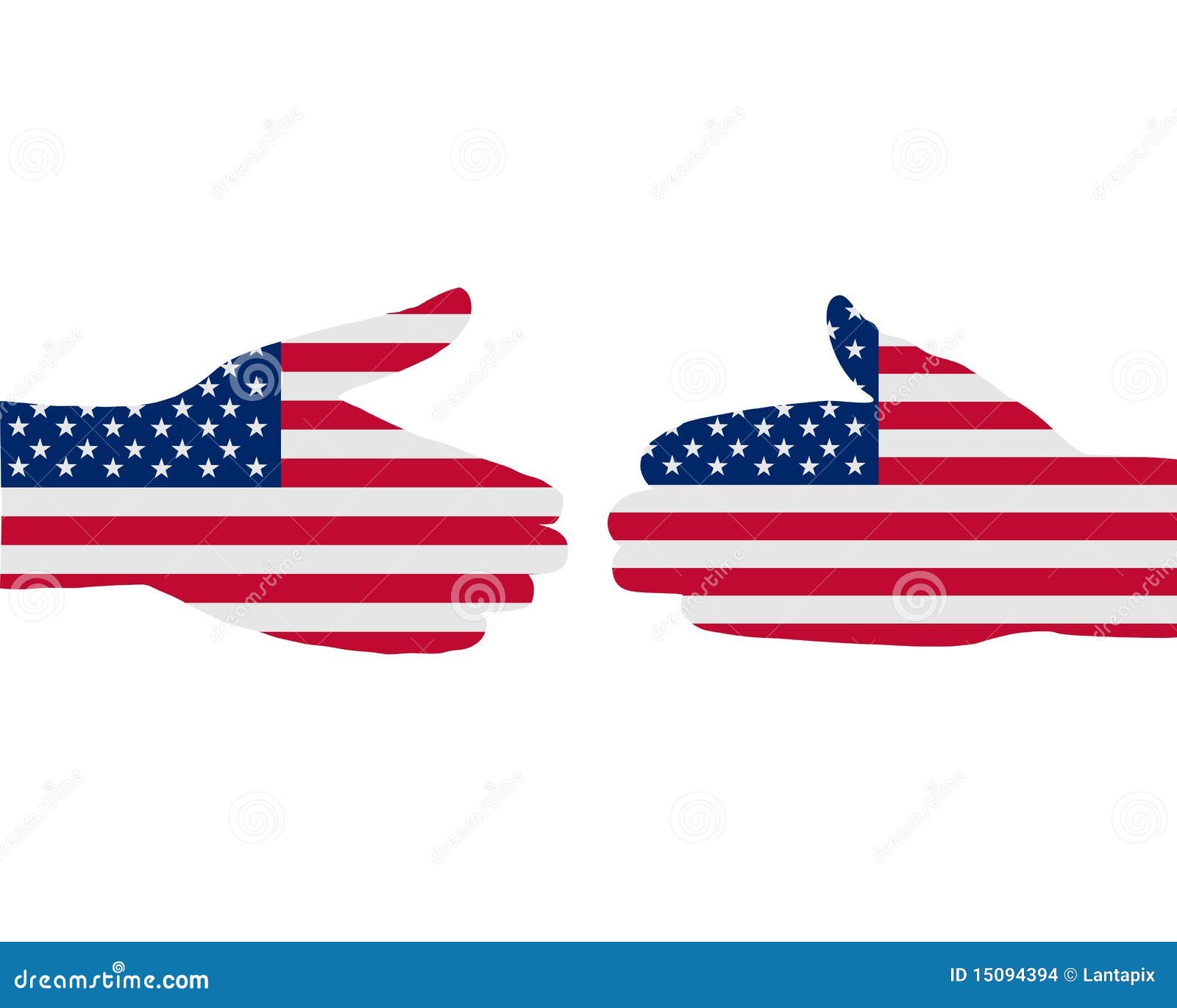 American handshake stock vector. Illustration of hand - 15094394