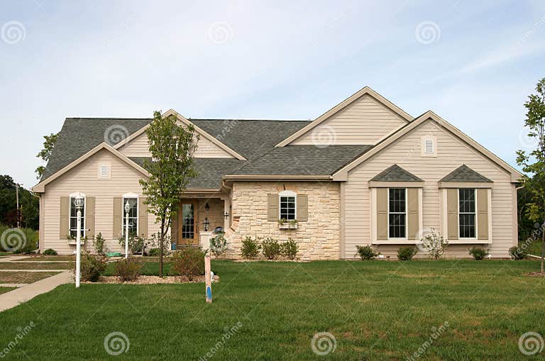 American Home 3 stock photo. Image of realtor, suburbs - 621400