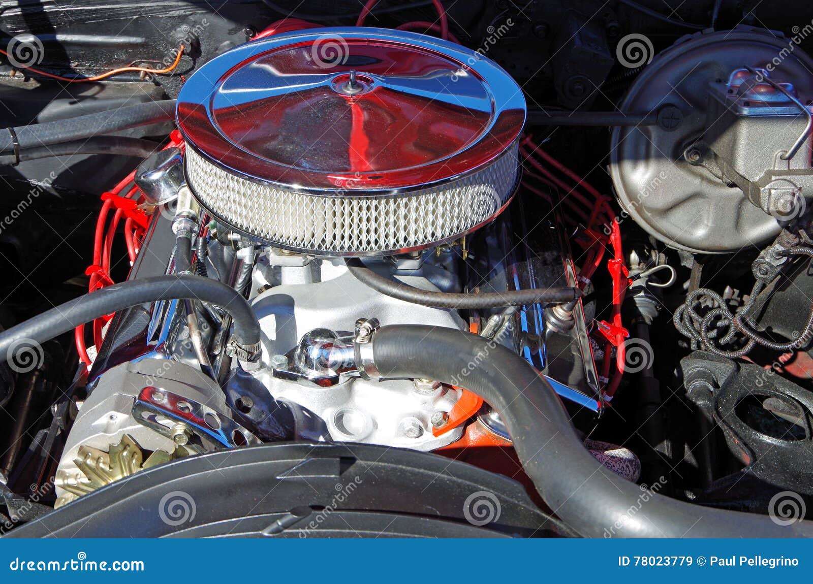 American hot rod engine stock image. Image of auto, muscle - 78023779