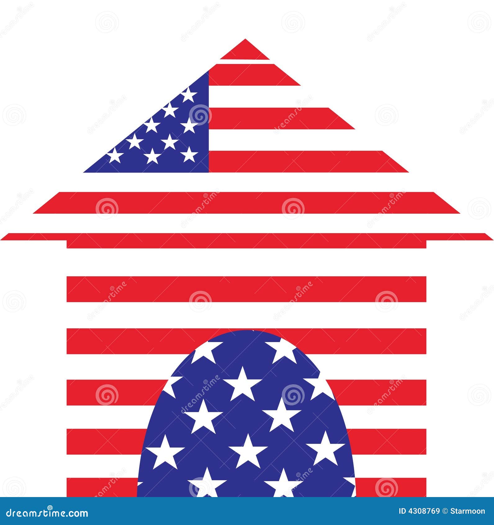 American house icon stock illustration. Illustration of union - 4308769