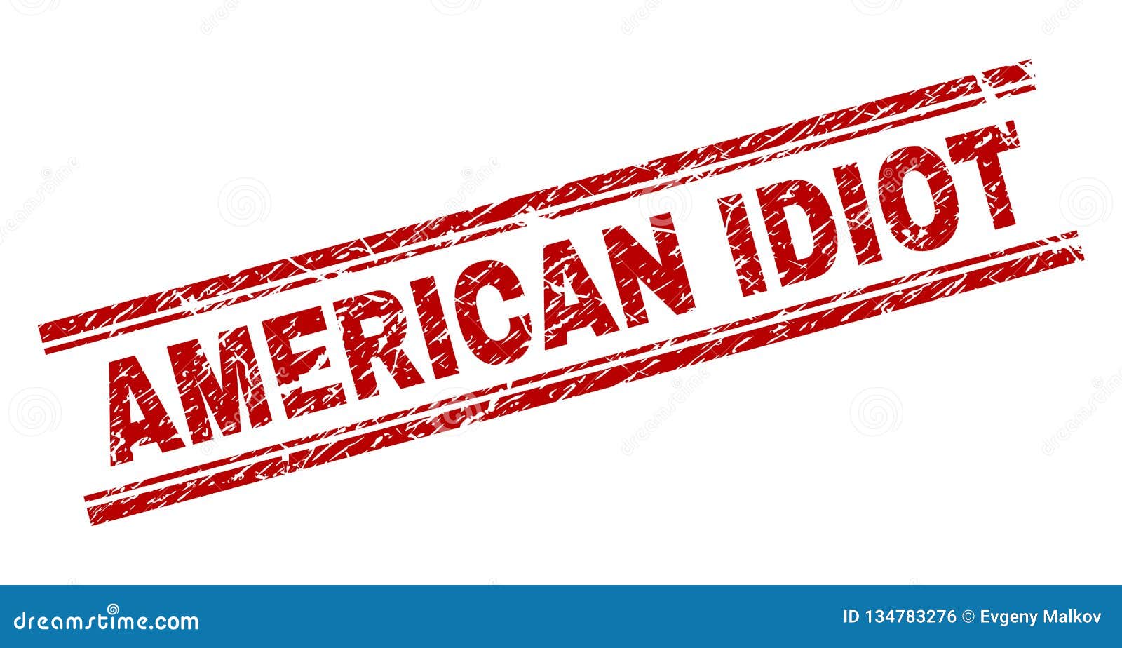 Scratched Textured AMERICAN IDIOT Stamp Seal Stock Vector ...