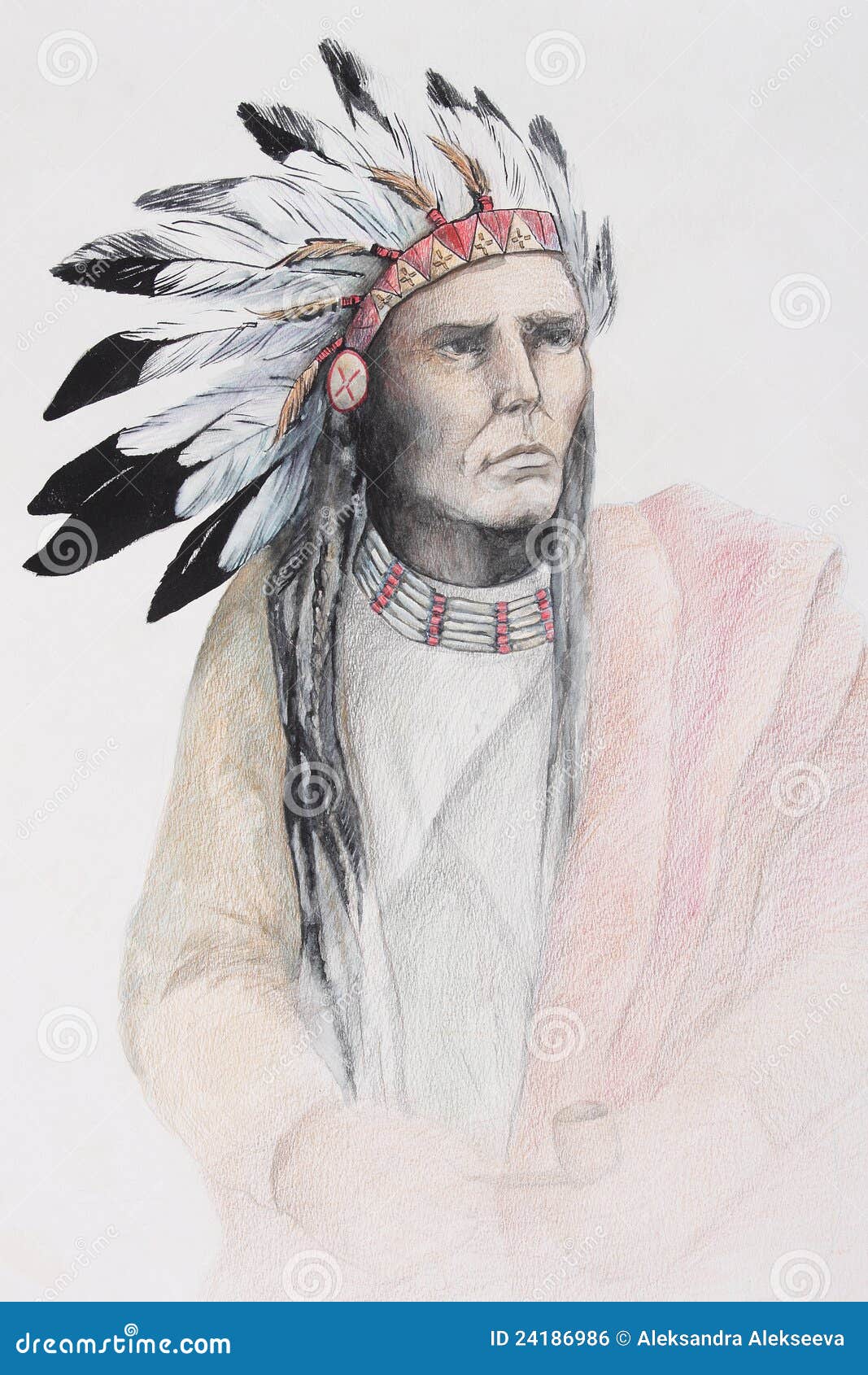 American Indian Drawings Pencil