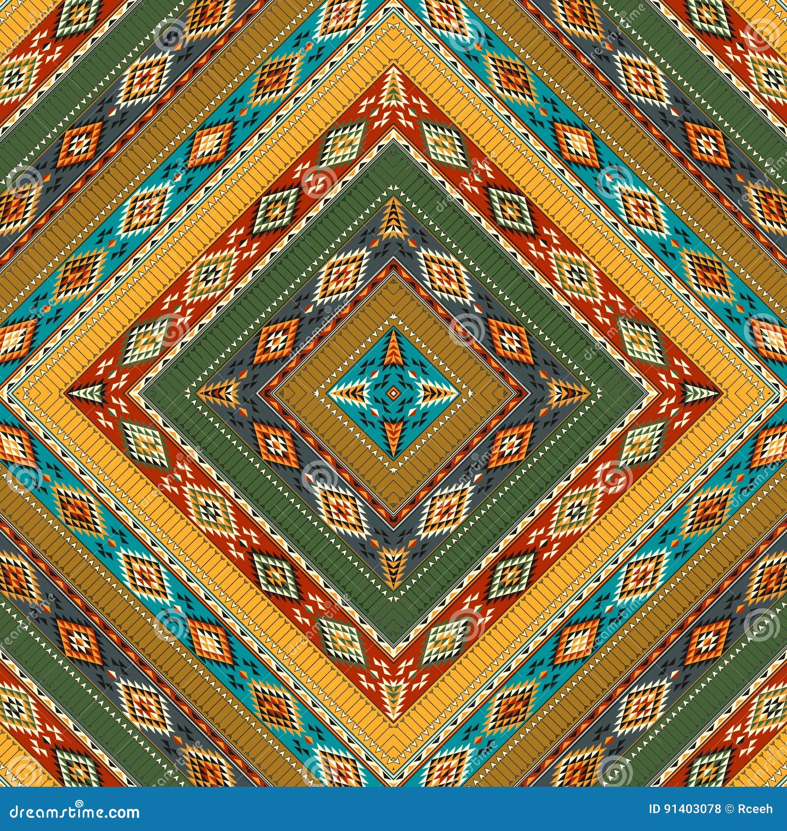 American Indian pattern stock vector. Illustration of fabric - 91403078