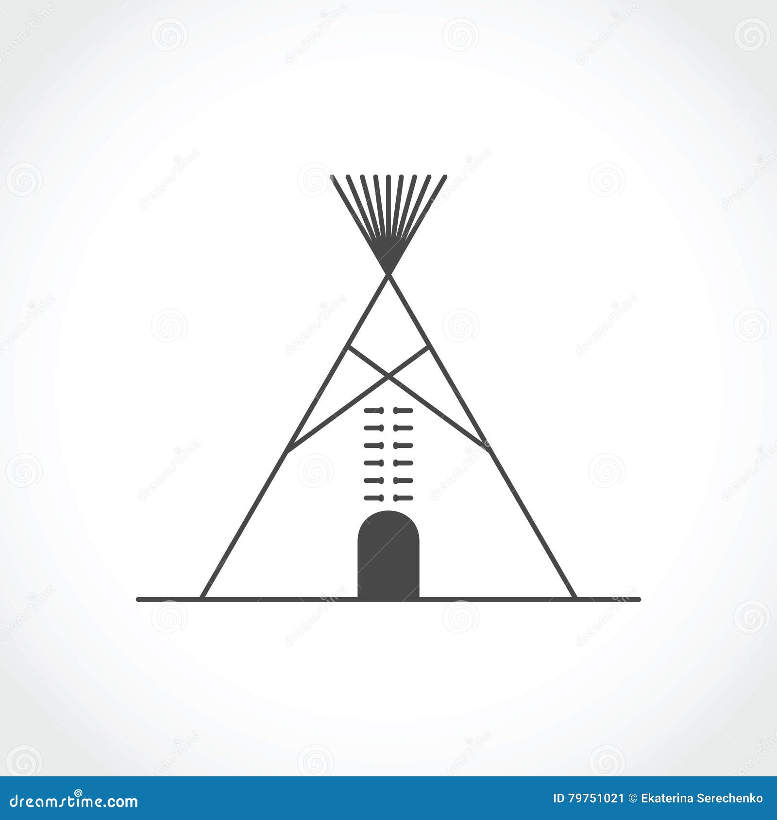 Tipi Icon On White Background. Simple Element Illustration From Stone ...