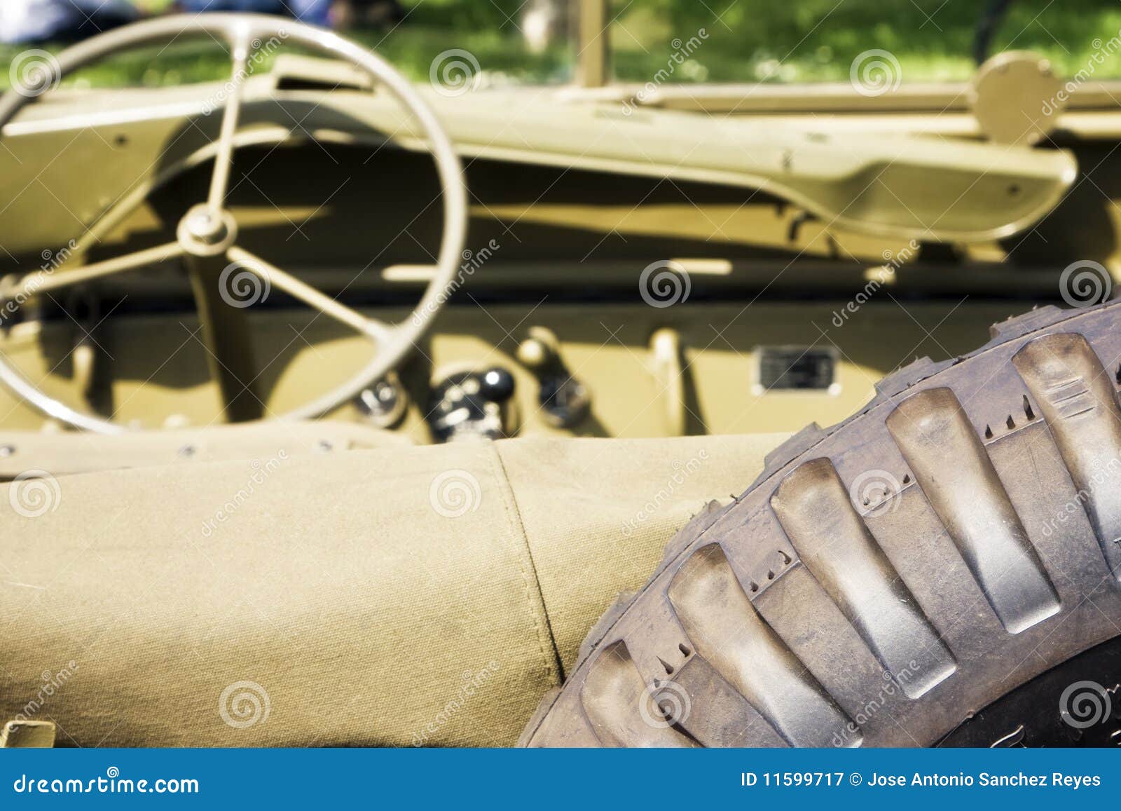 American jeep from behind stock image. Image of famous - 11599717