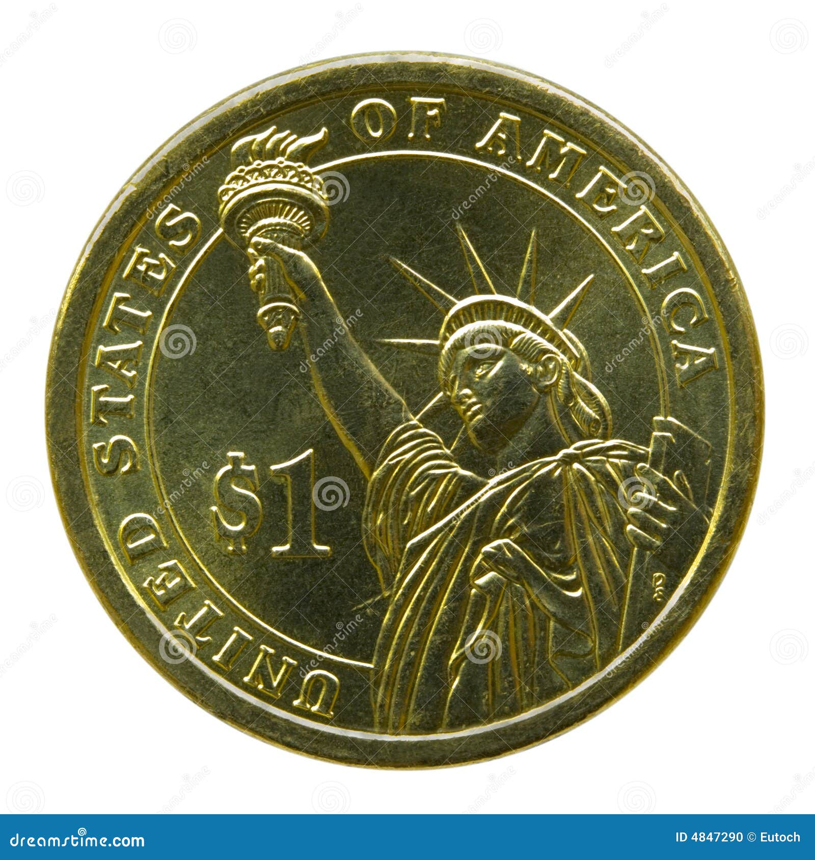 American Lady Liberty Coin stock photo. Image of golden - 4847290