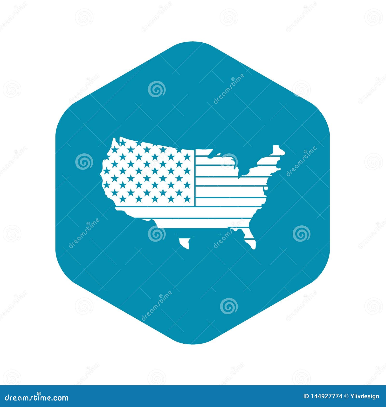 American Map Icon , Simple Style Stock Vector - Illustration of simple ...