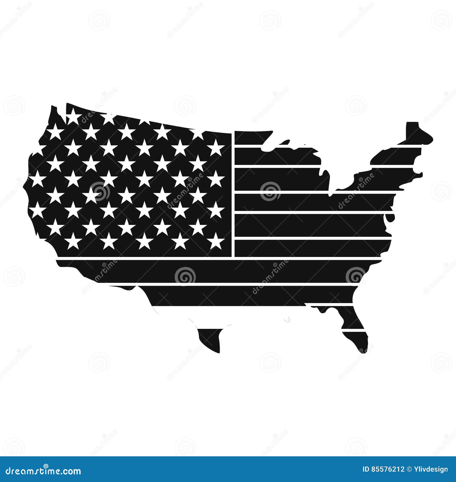 American Map Icon , Simple Style Stock Vector - Illustration of sign ...