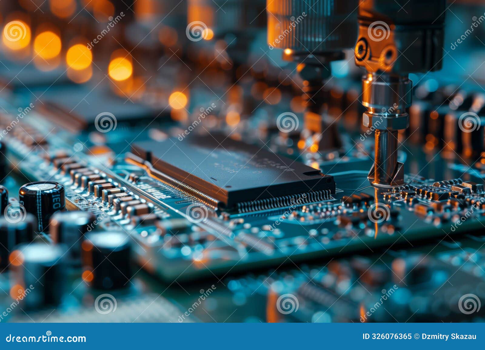 American Microprocessor Manufacturing: a Precision Machine Places a ...