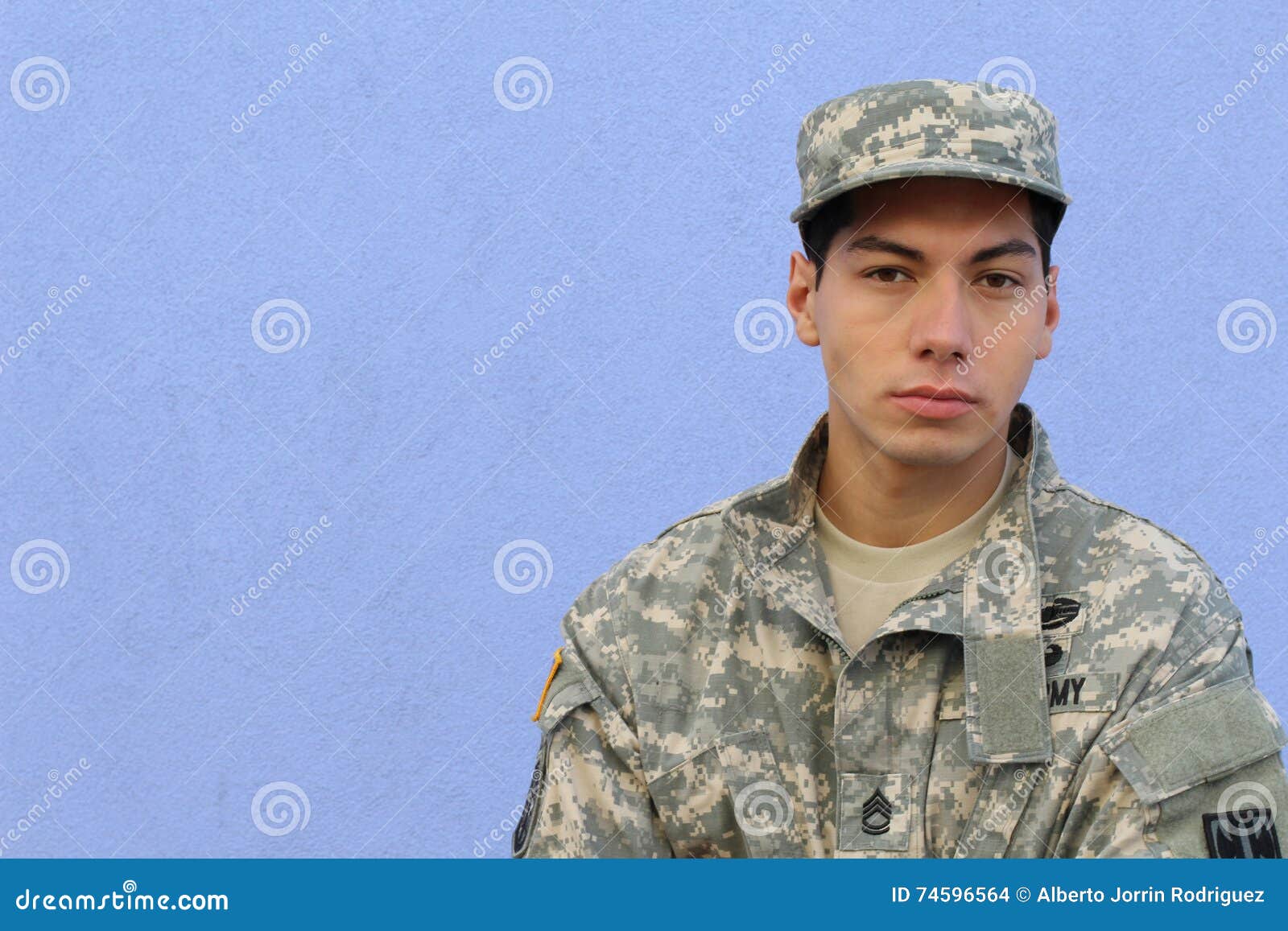 American Military Serviceman with Copy Space Stock Photo - Image of ...
