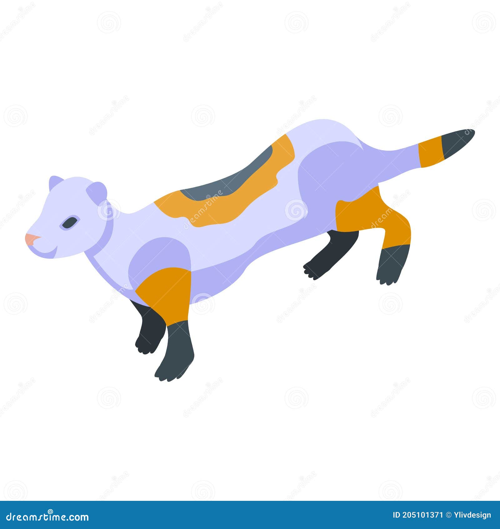 American Mink Silhouette Vector Illustration | CartoonDealer.com #214080554