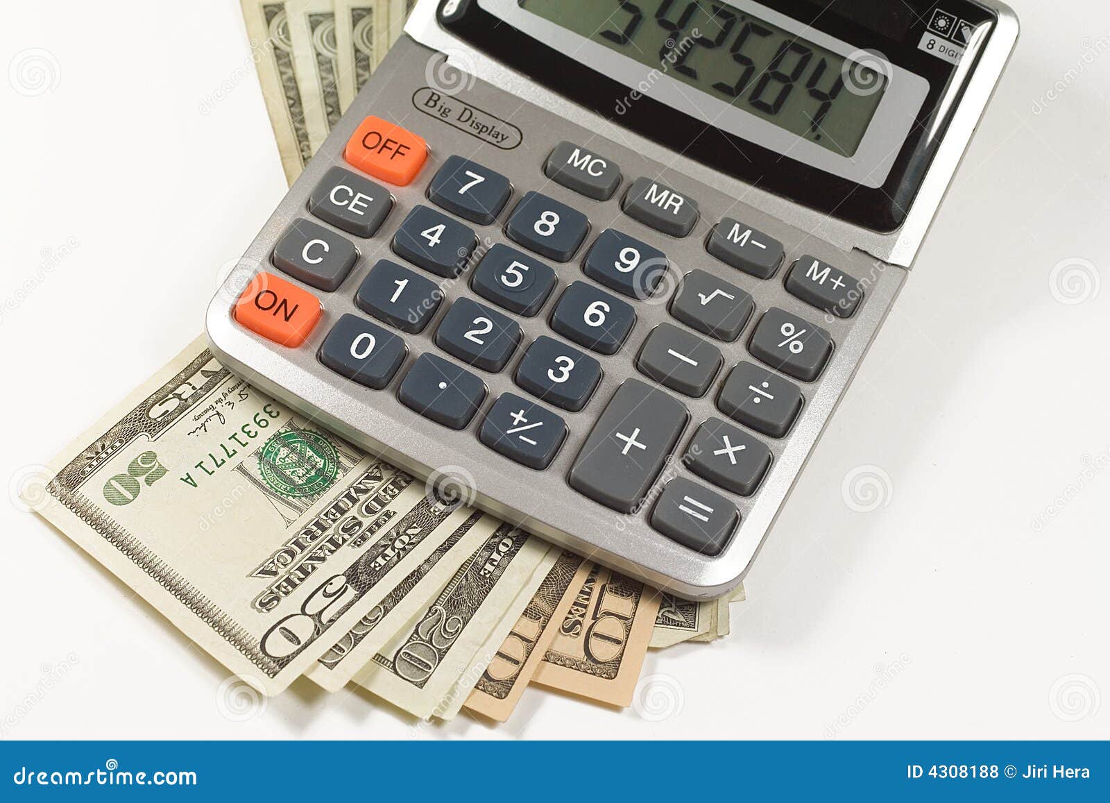 American Money and Calculator Stock Photo - Image of accounting, market ...